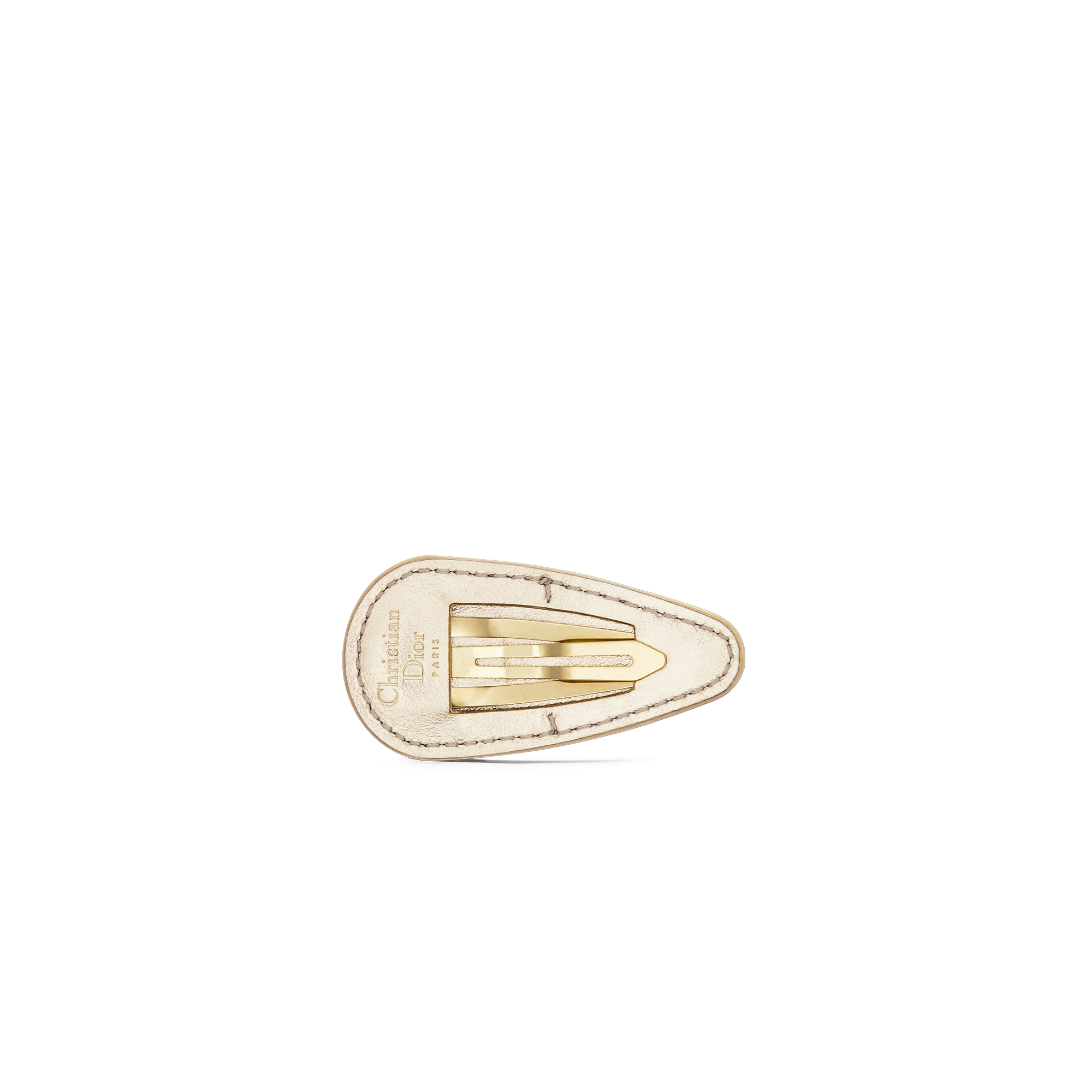 Miss Dior - Dior Idol Barrette Pale Gold-Tone Calfskin | DIOR