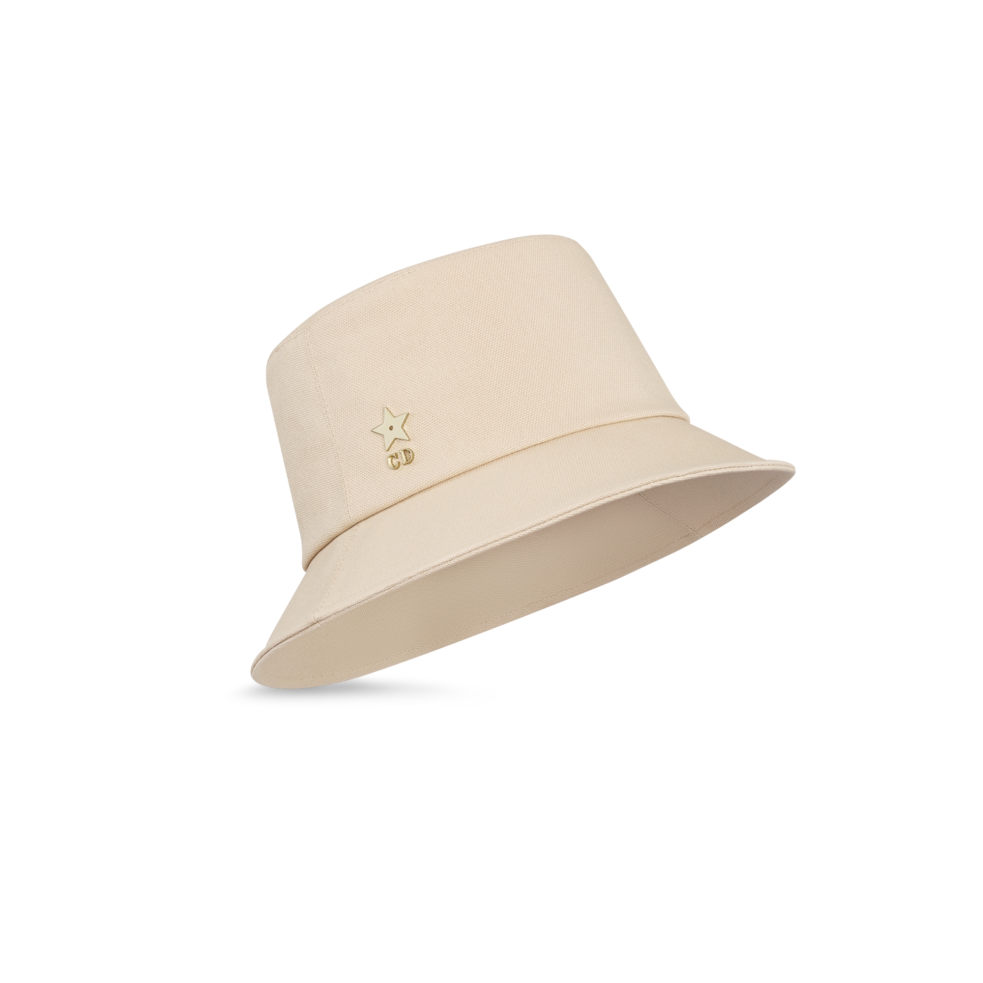 Teddy-D 좁은 챙 버킷모자 베이지 코튼 | DIOR