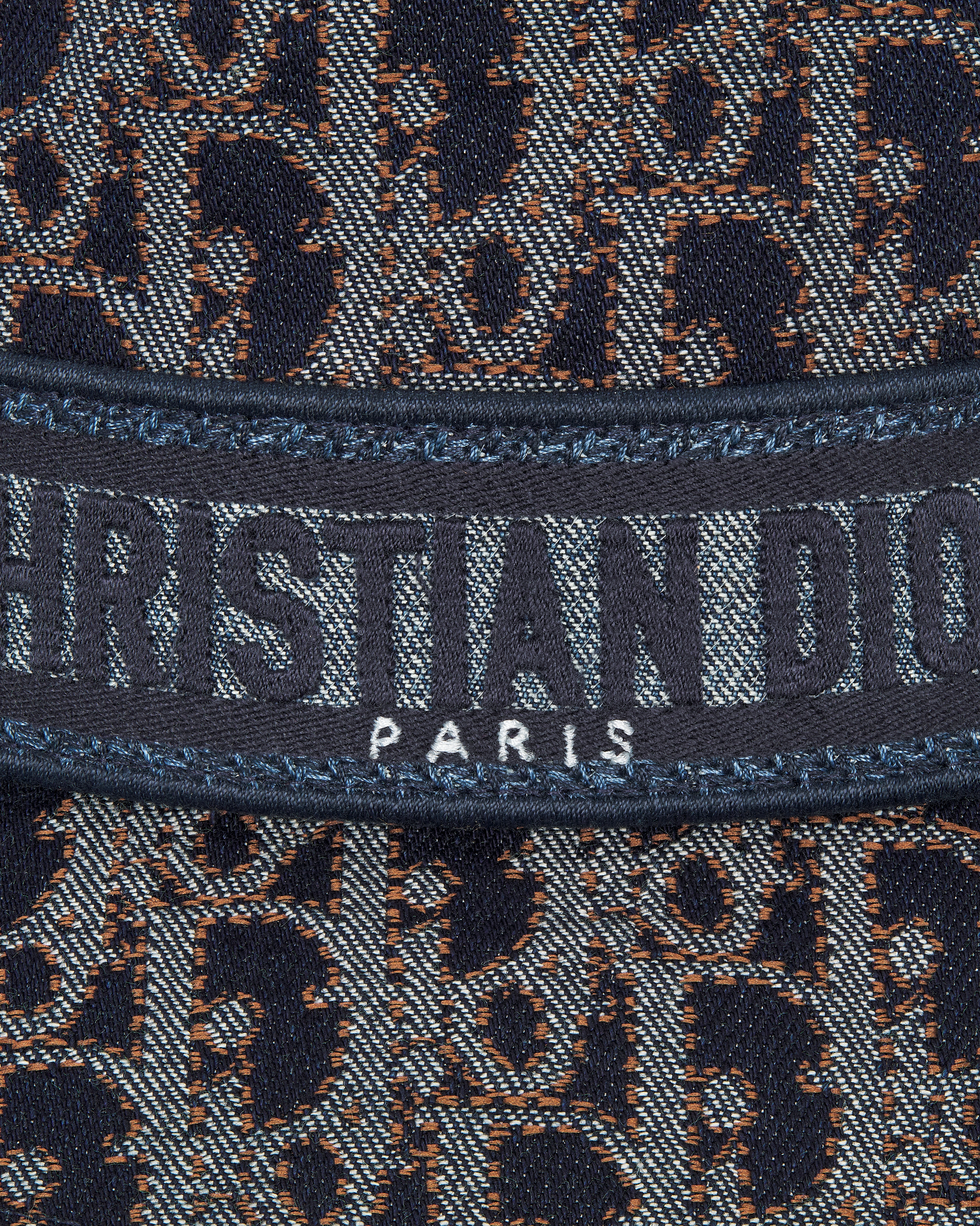 Sombrero de pescador Dior Oblique Denim D-Bobby de ala corta Jacquard ...