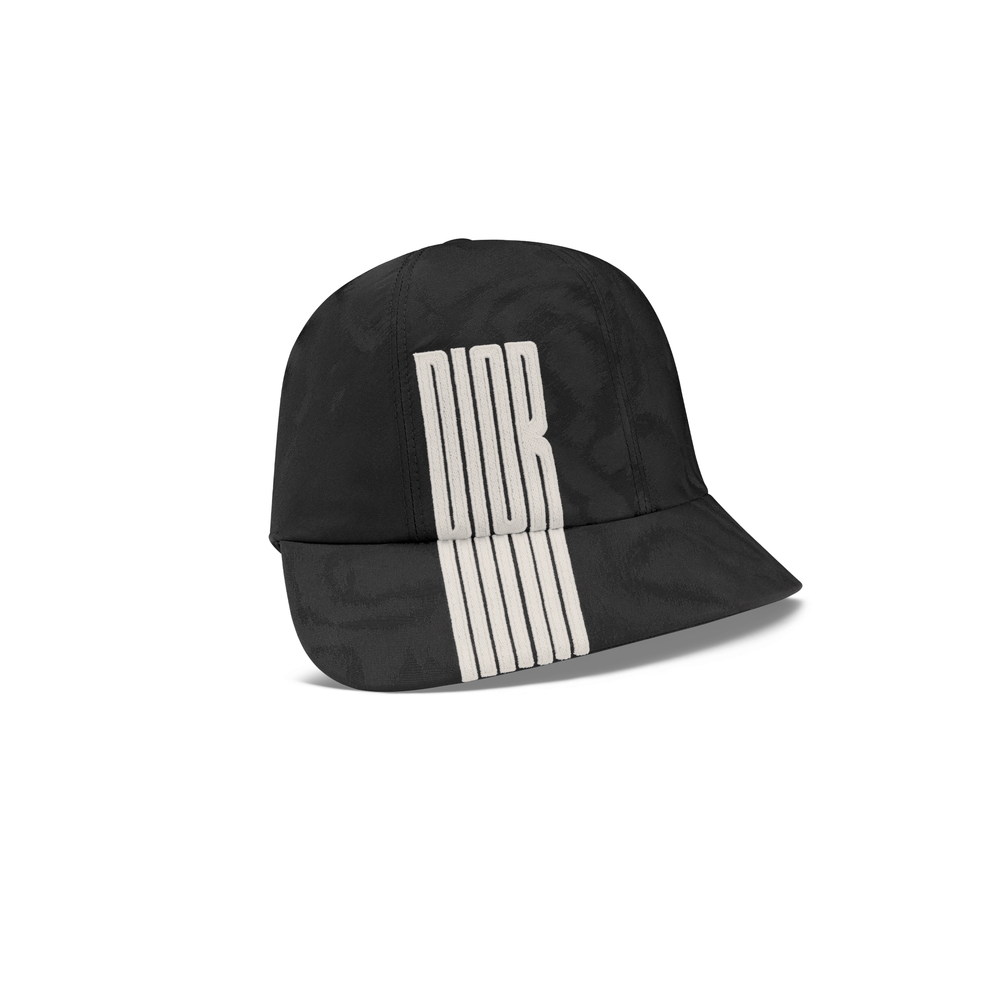 Dior Soul Dior Graphique Asymmetric Cap Black Technical Moiré | DIOR