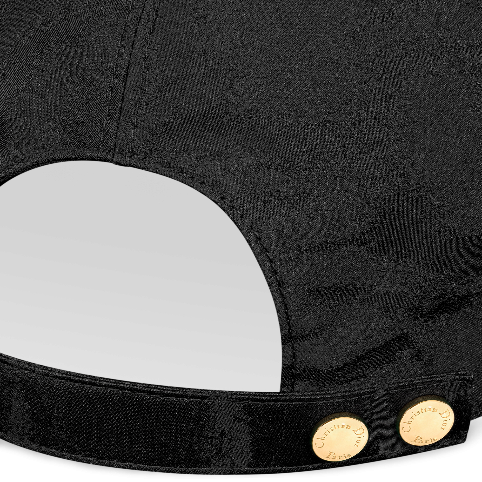 Boné D-Player Tecido técnico com efeito moiré preto | DIOR