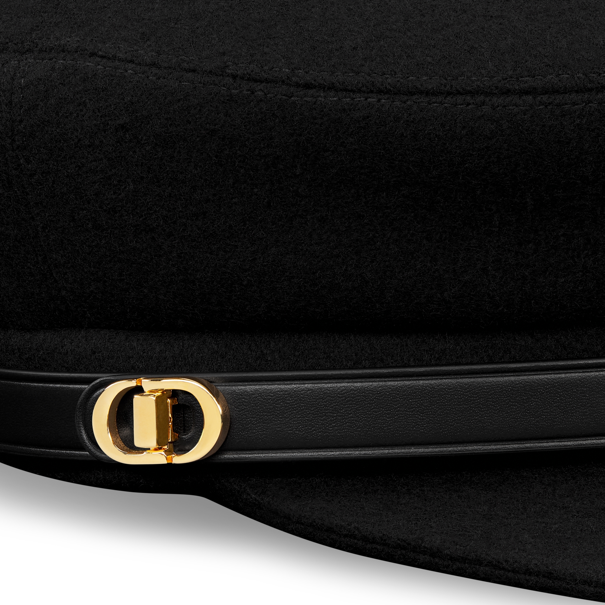 Dior Travel Cap Black Wool Felt | DIOR