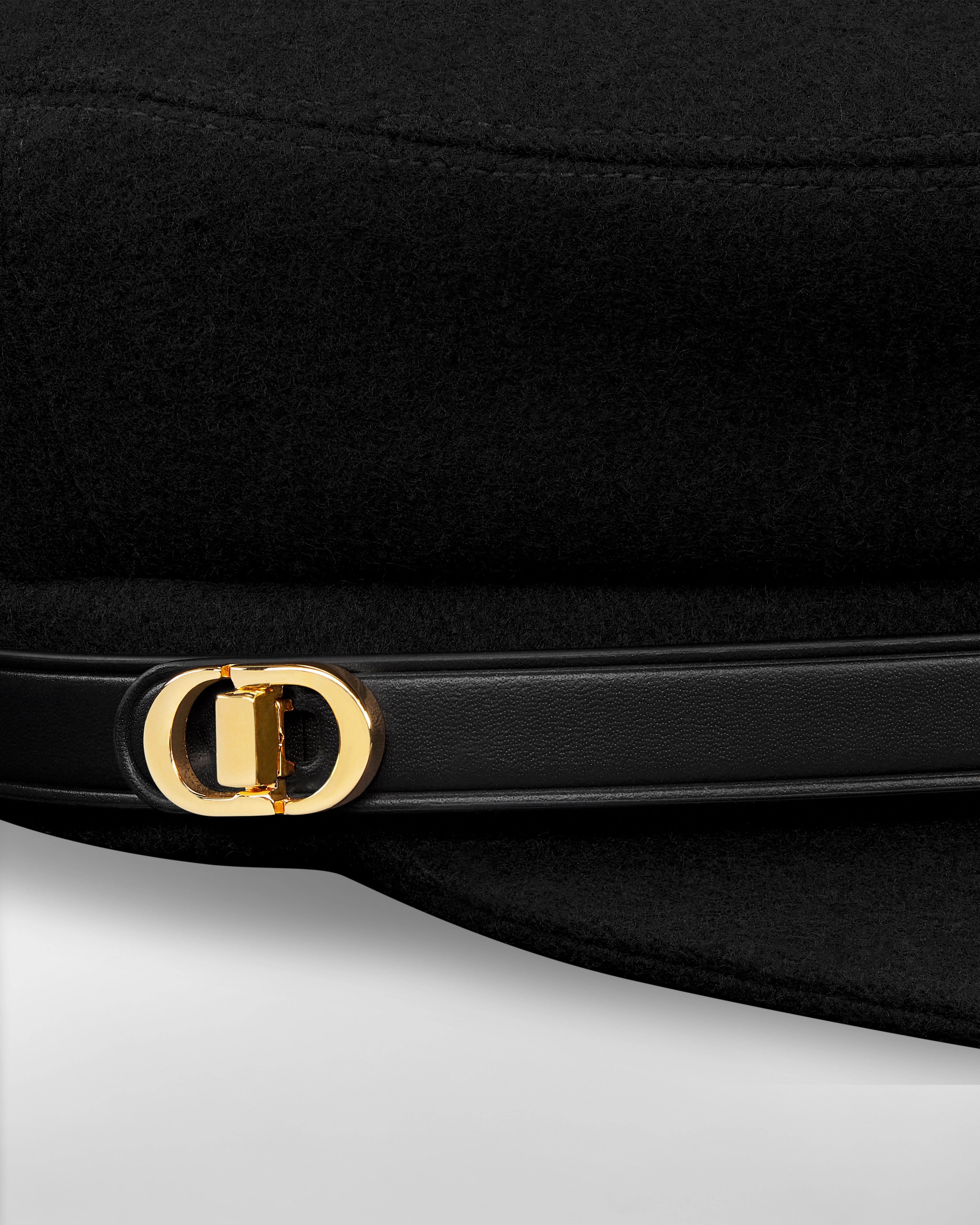 Dior Travel Cap Wollfilz in Schwarz | DIOR