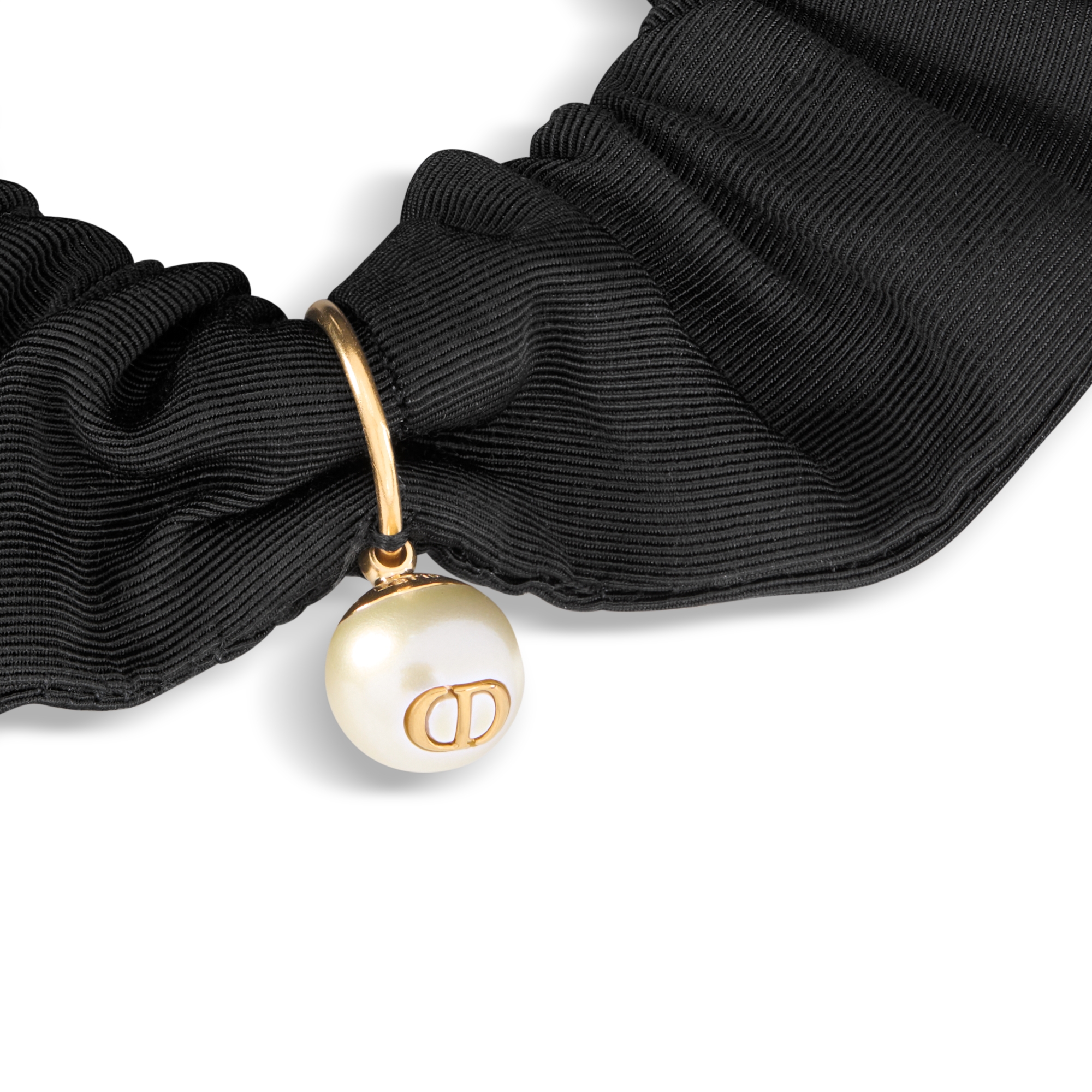 Dior Sweet Hair Tie Black Grosgrain-Effect Technical Fabric | DIOR