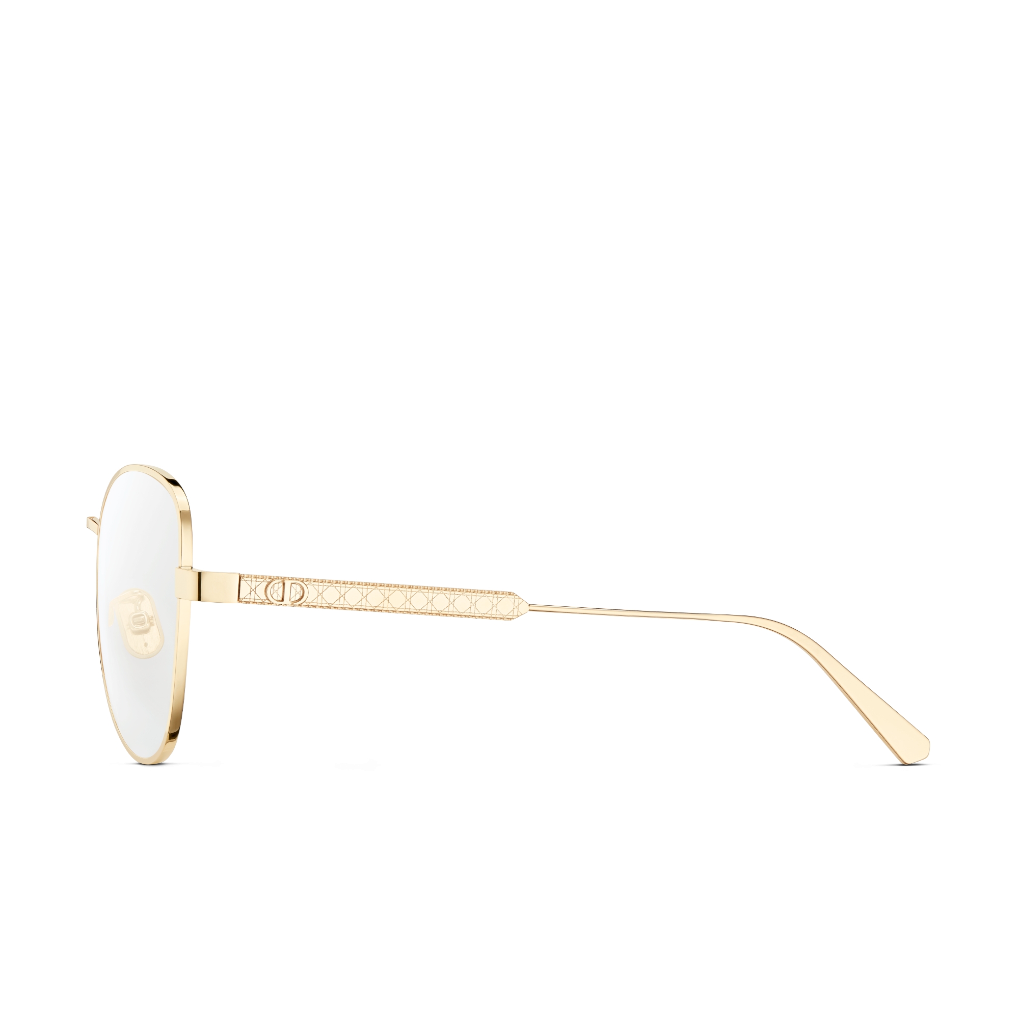 DiorCannage B1F Gold-Finish Metal Butterfly Glasses with Blue Light ...
