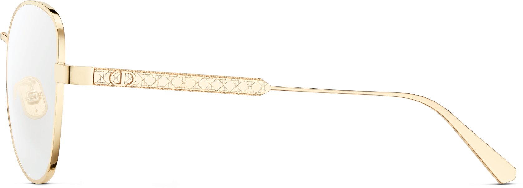 DiorCannage B1F Gold-Finish Metal Butterfly Glasses with Blue Light ...