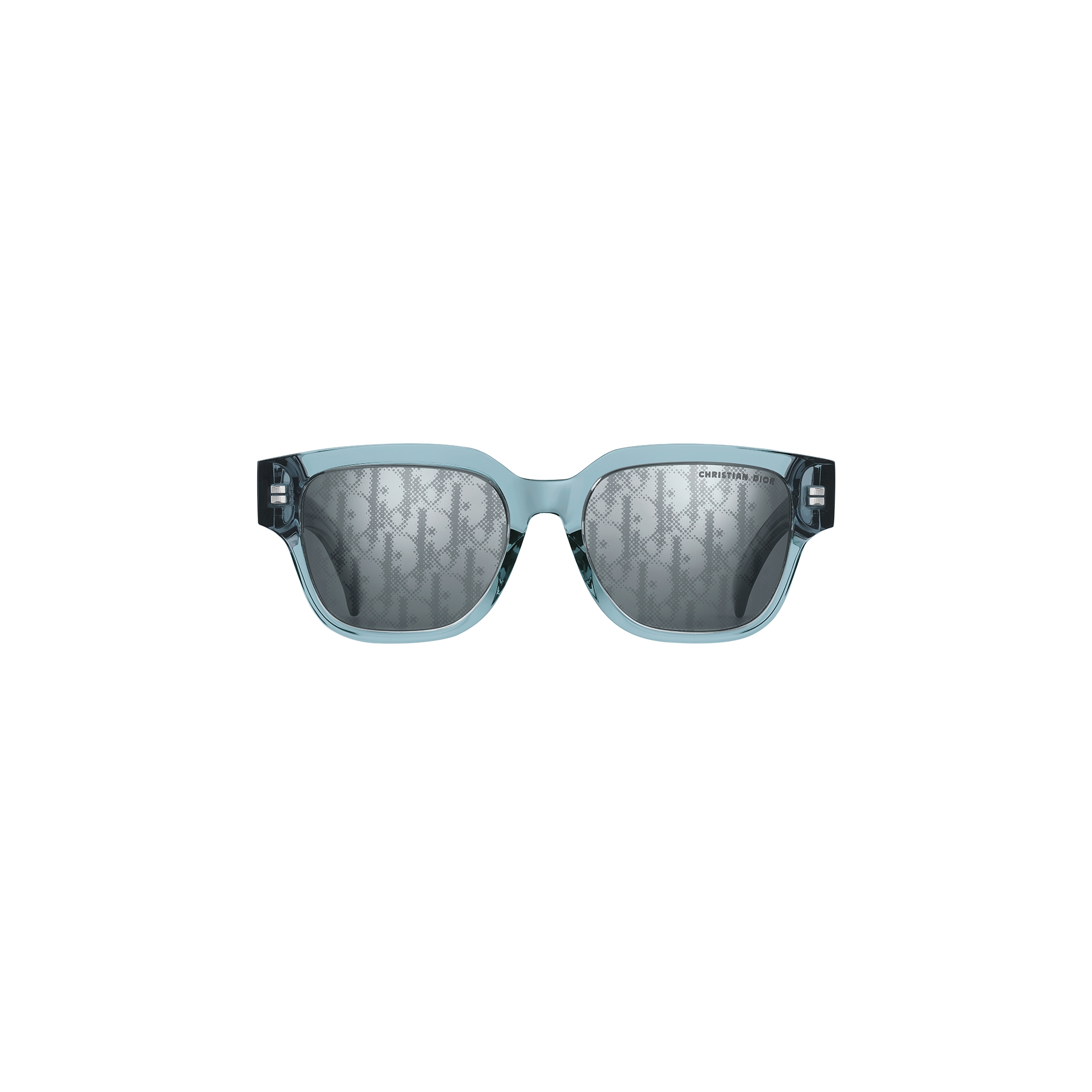 Dior Oblique S1F Transparent Blue Square Sunglasses | DIOR