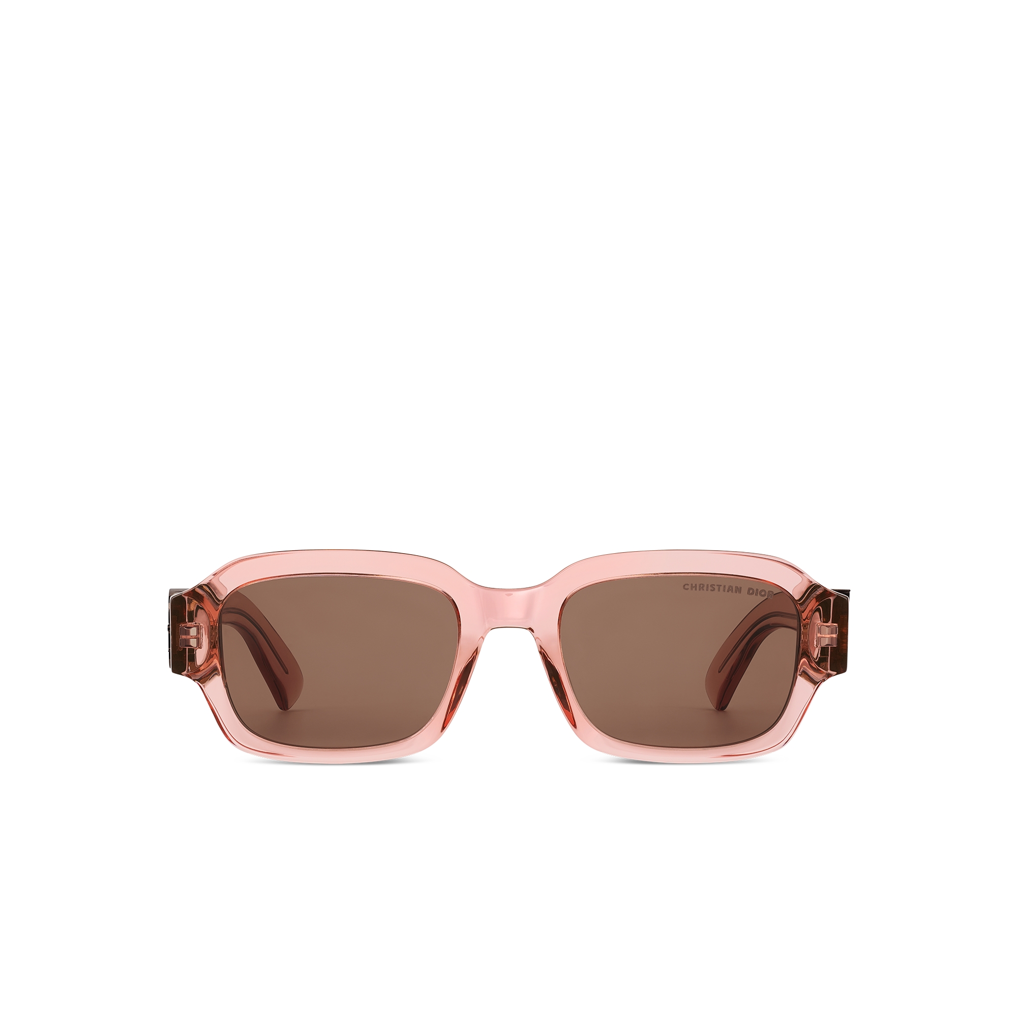 DiorOblique S2I Lunettes de soleil rectangulaires rose transparent | DIOR