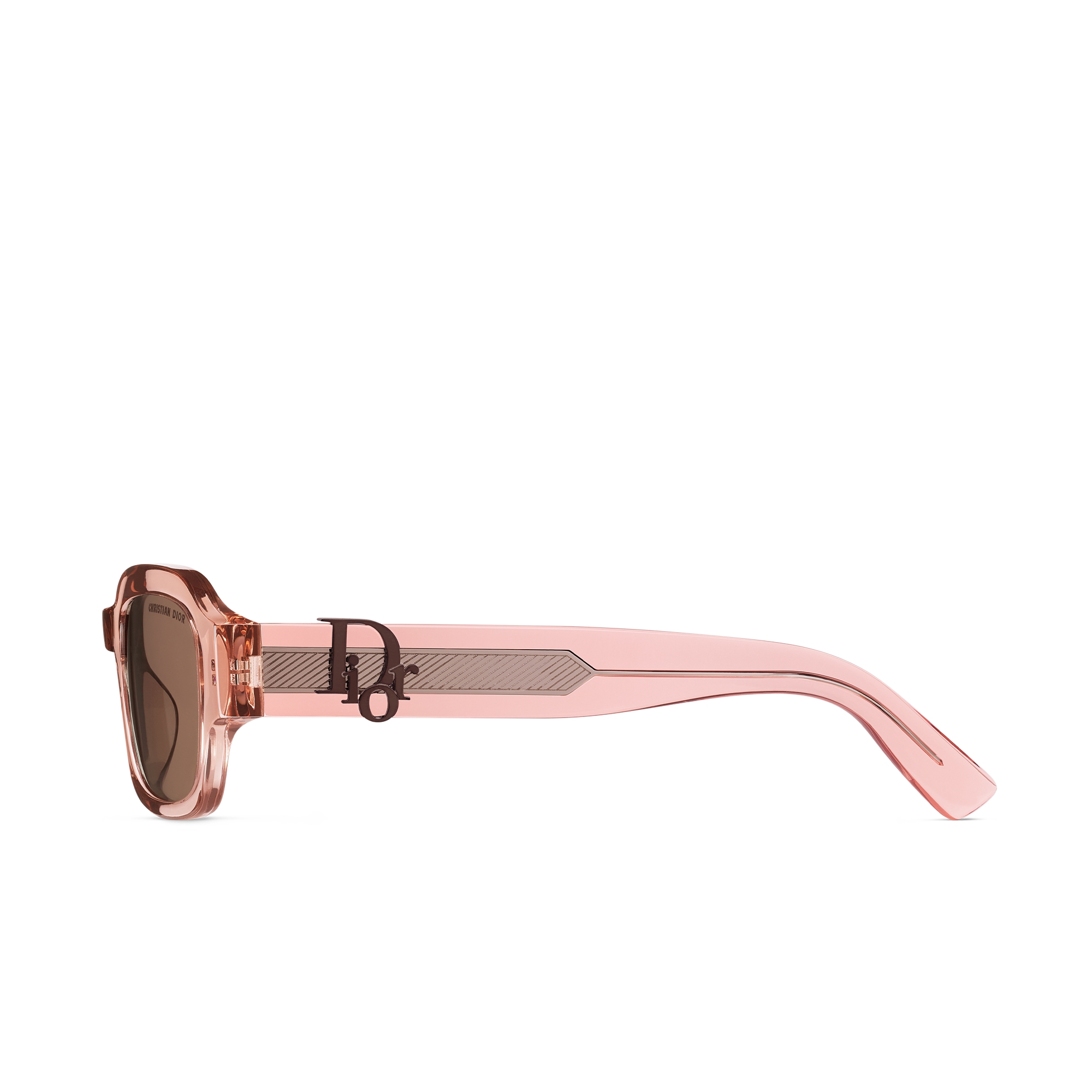 DiorOblique S2I Lunettes de soleil rectangulaires rose transparent | DIOR