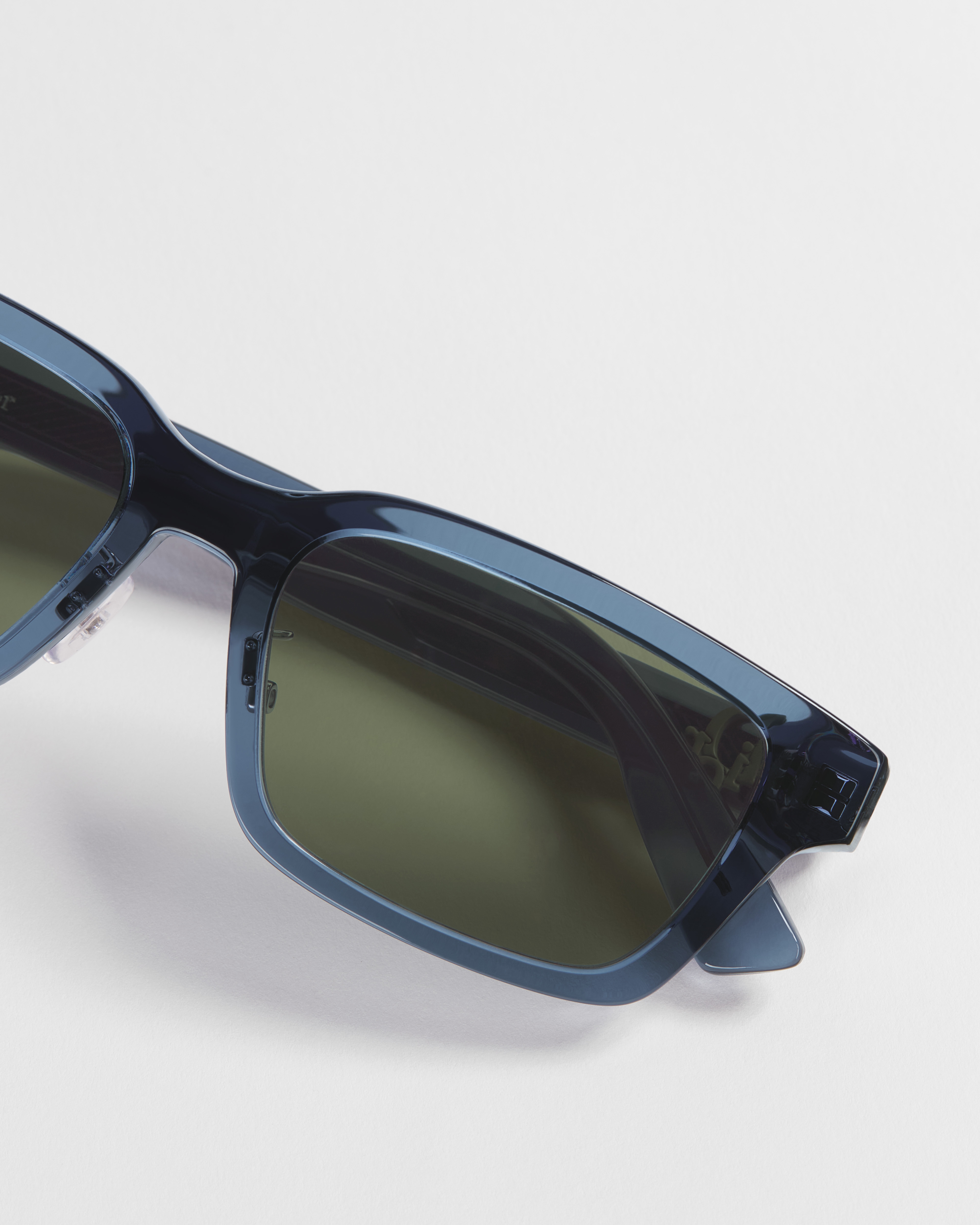 Dior Oblique S5F Transparent Blue Square Sunglasses | DIOR