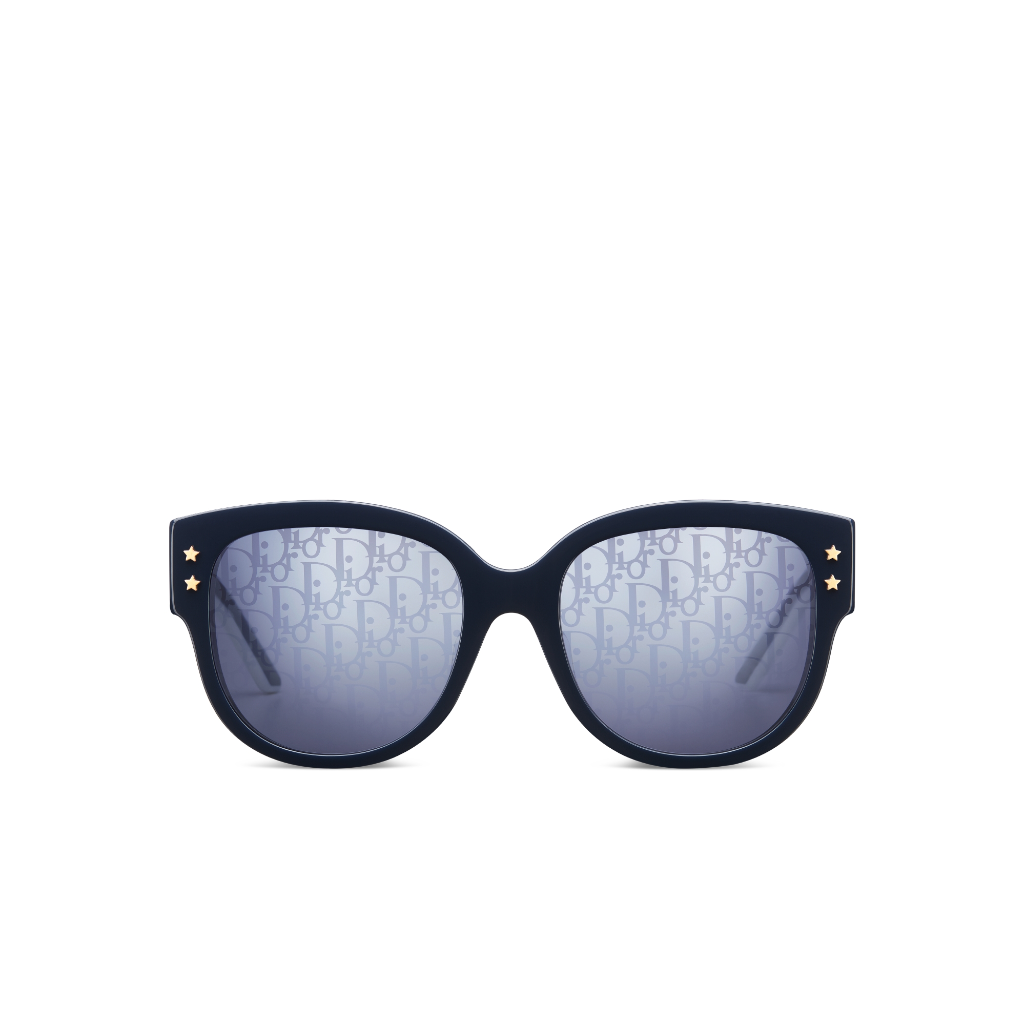 DiorPacific B2F Navy Blue Round Sunglasses | DIOR