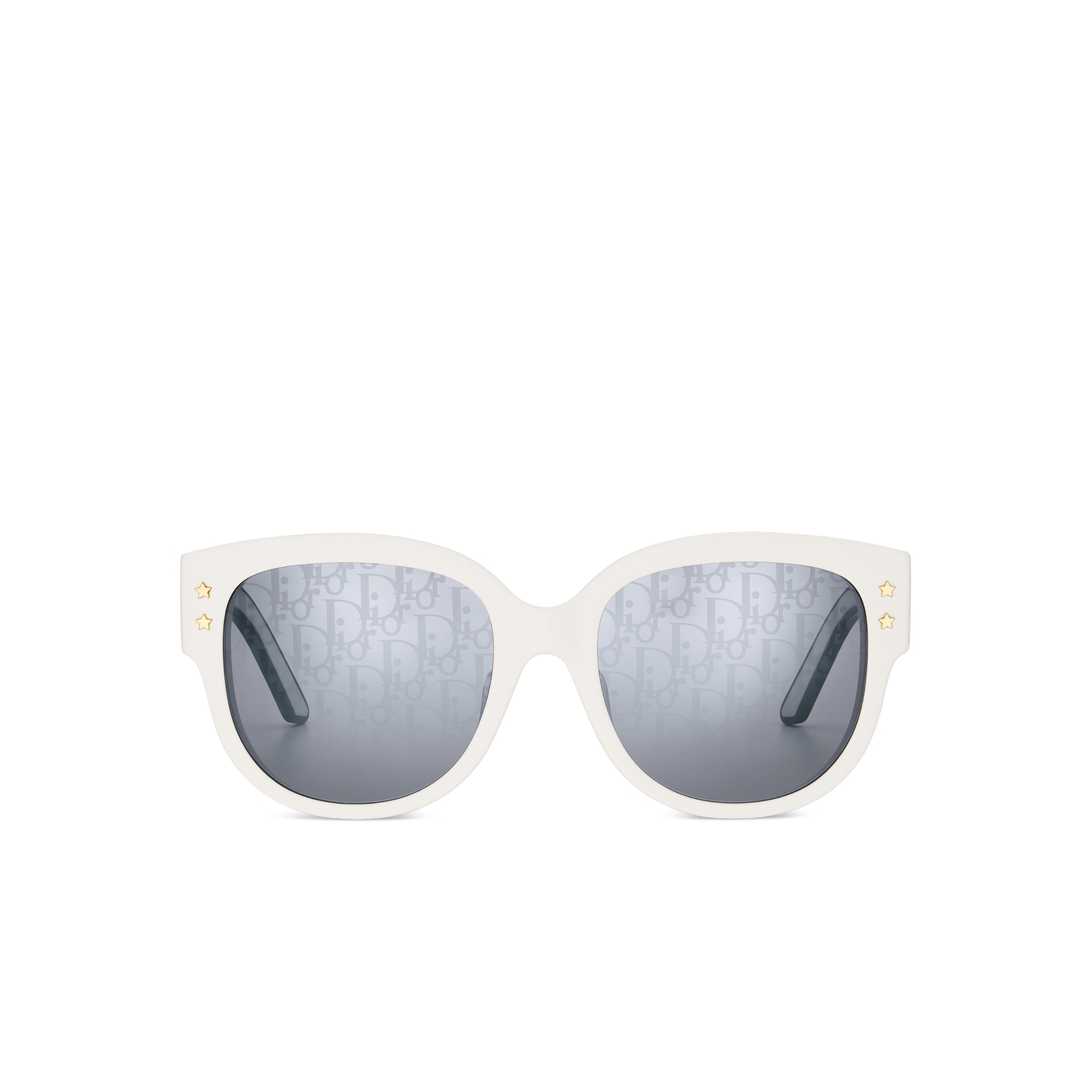 DiorPacific B2F White Round Sunglasses | DIOR