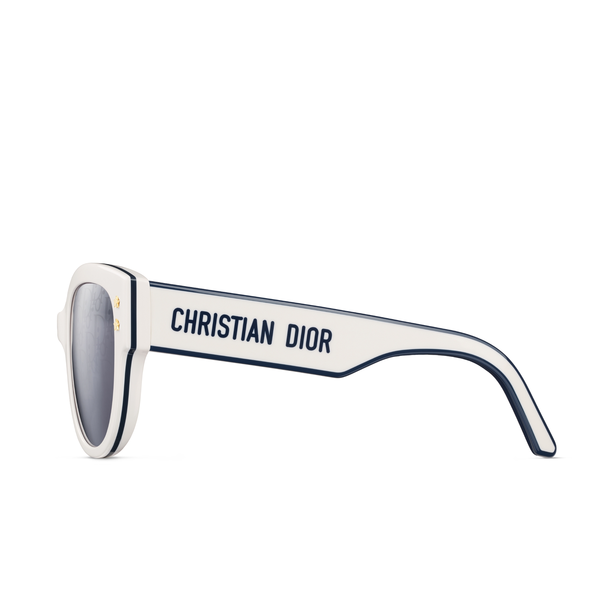 DiorPacific B2I White Round Sunglasses | DIOR