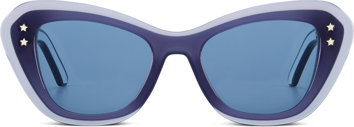 DiorPacific B3U Transparent Blue Butterfly Sunglasses | DIOR