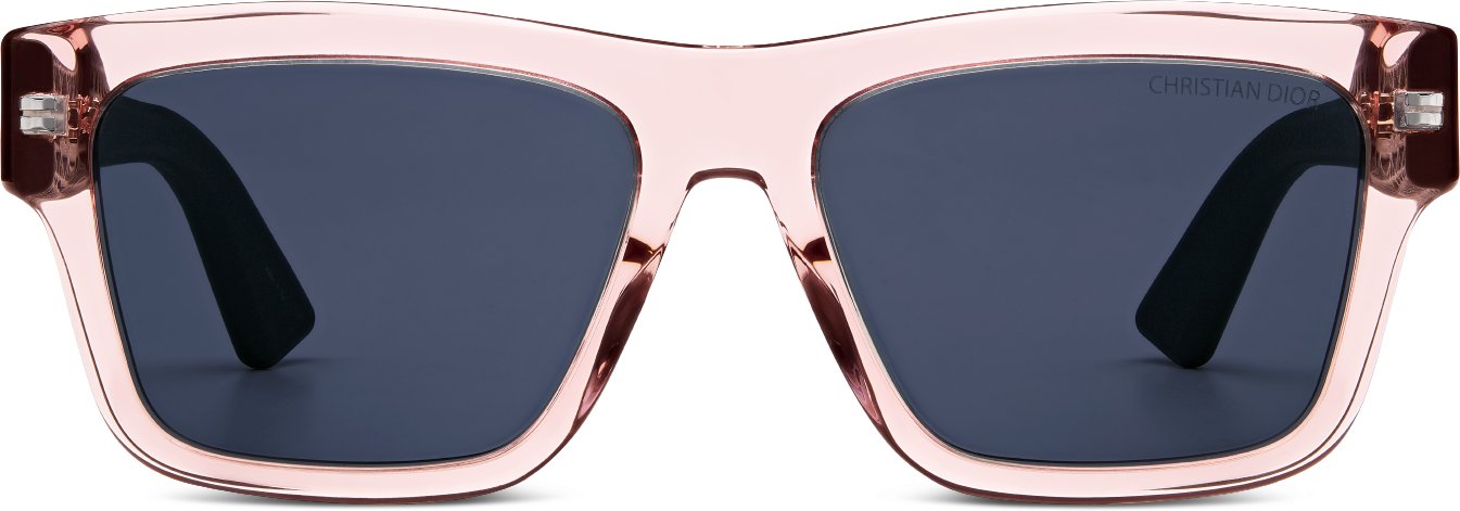 Dior3D S2F Transparent Pink Rectangular Sunglasses | DIOR