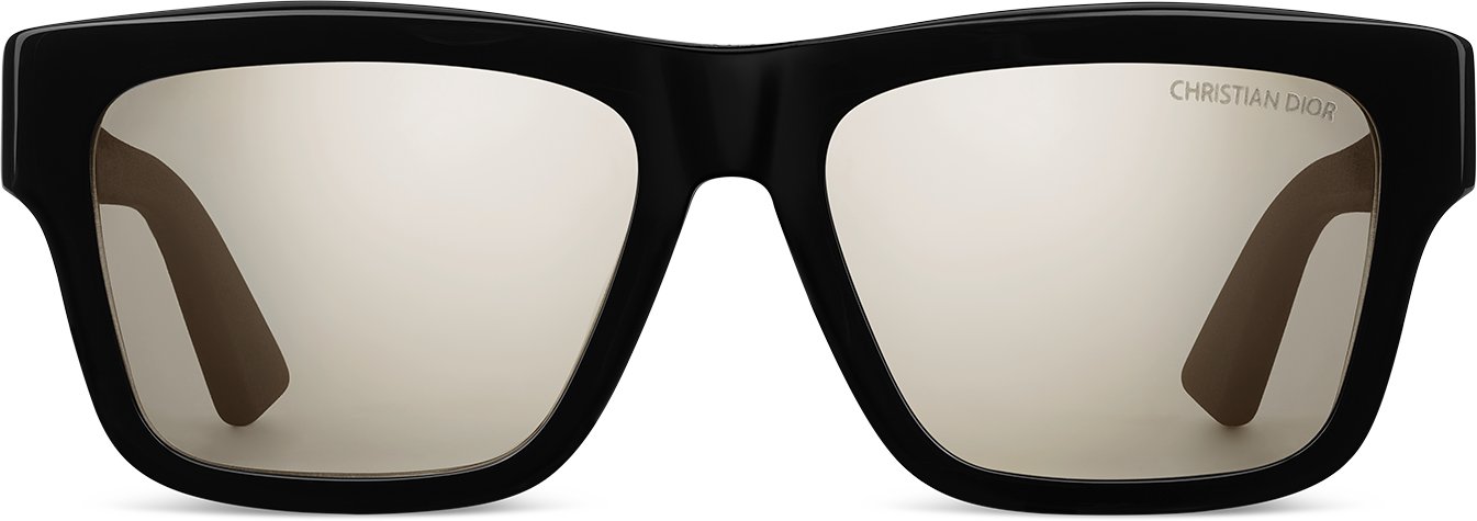 Dior3D S2I Occhiali da sole rettangolari neri | DIOR