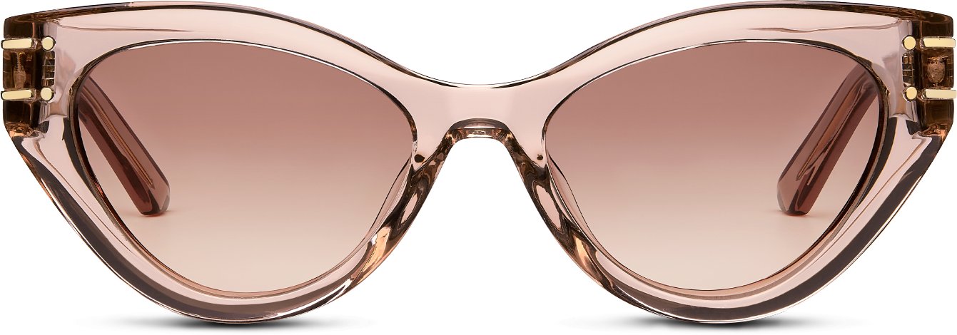 DiorSignature B7I Transparent Pink Butterfly Sunglasses | DIOR
