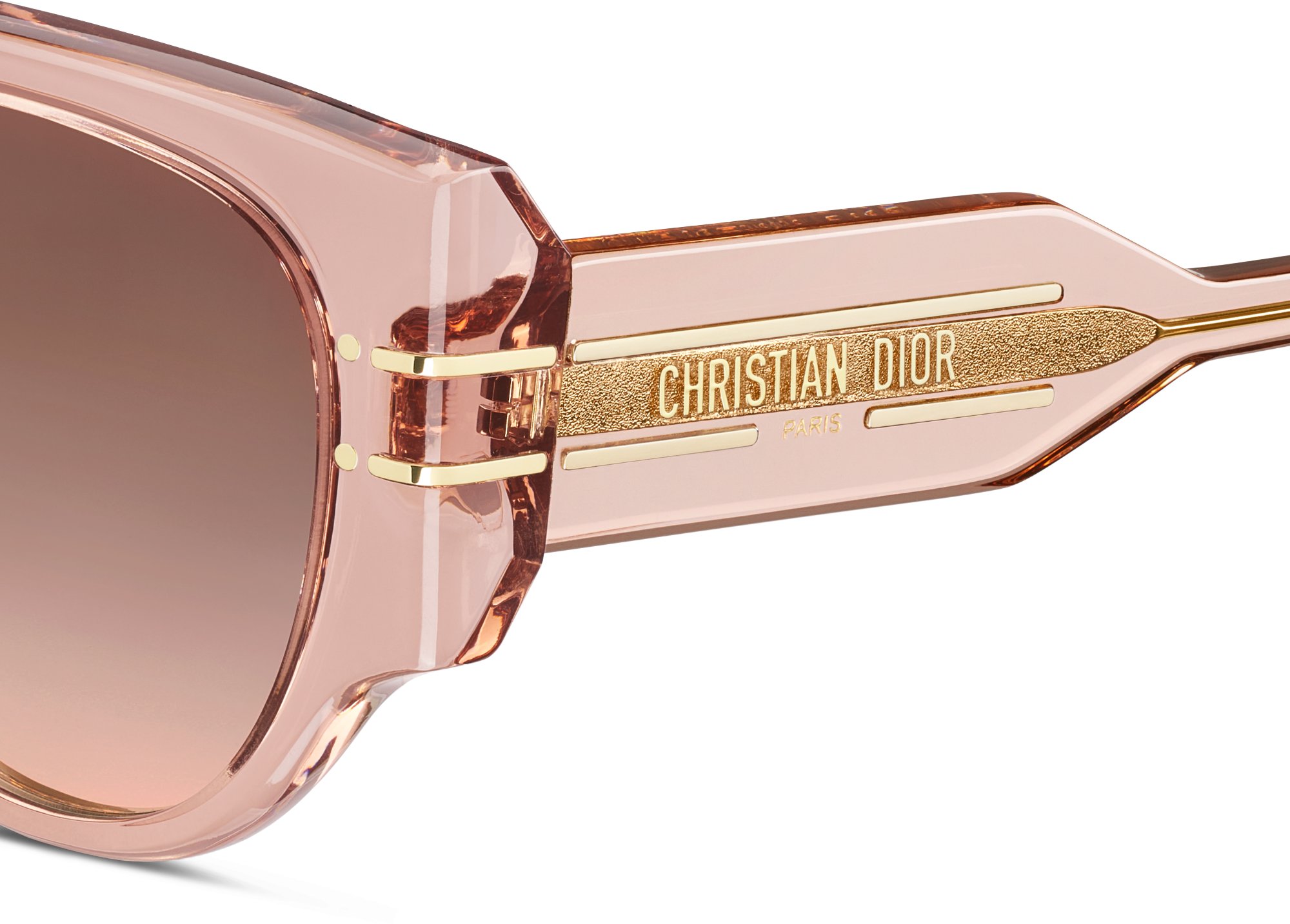 DiorSignature R2F Transparent Blush Pink Rounded Sunglasses | DIOR
