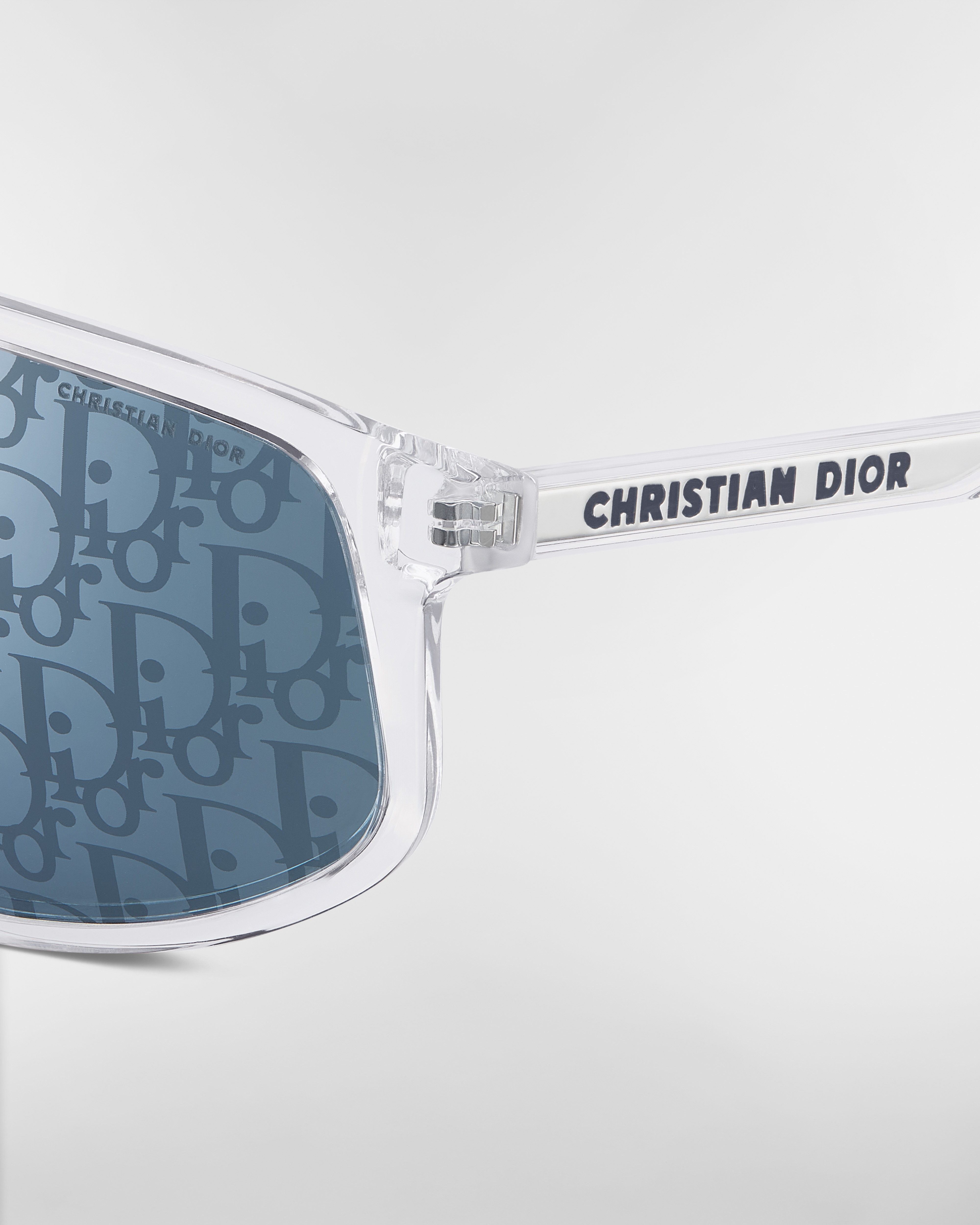 DiorTag M1U Shield-Sonnenbrille in Kristallfarbe | DIOR