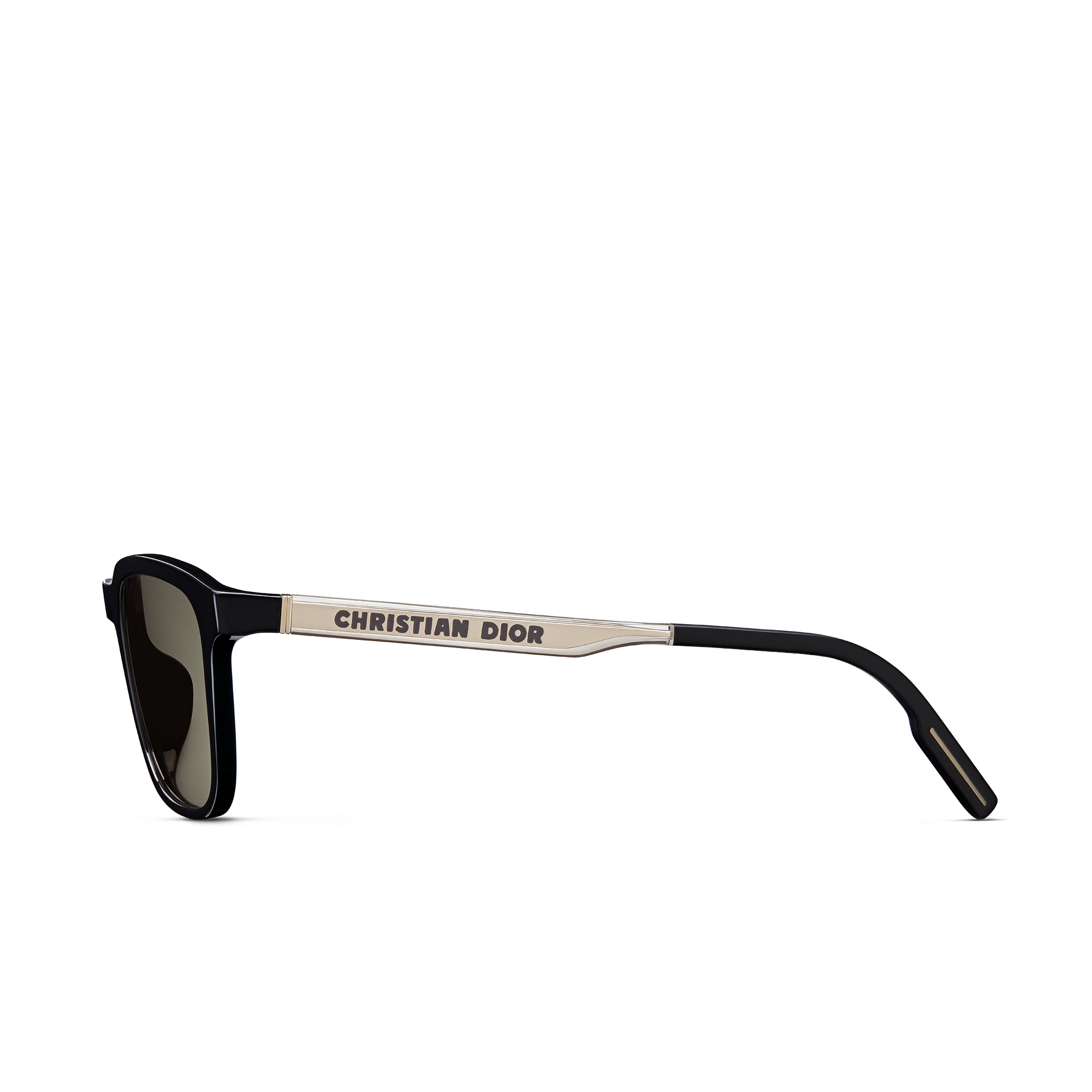 DiorTag SU Black Rectangular Sunglasses | DIOR