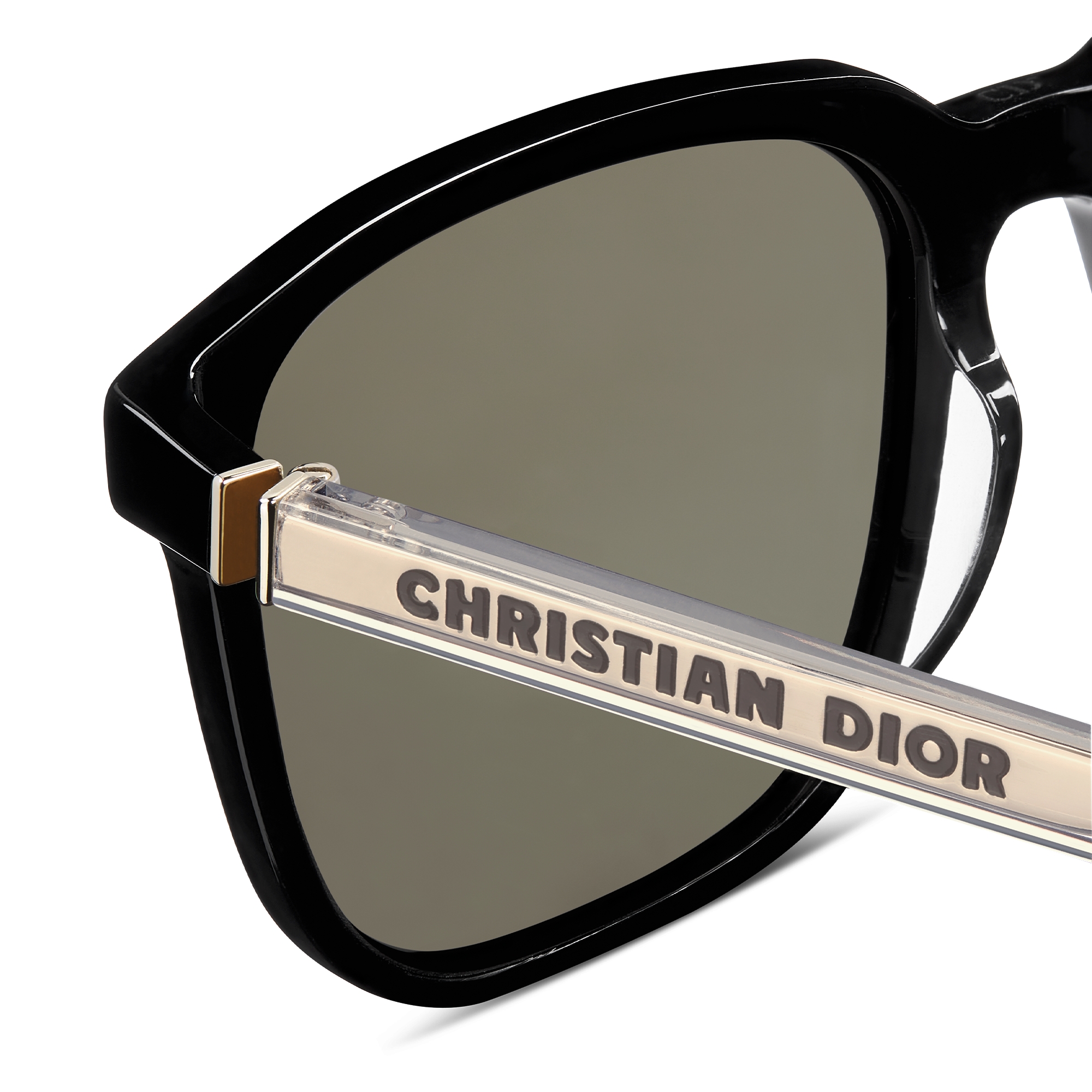 DiorTag SU Прямоугольные солнцезащитные очки черного цвета | DIOR