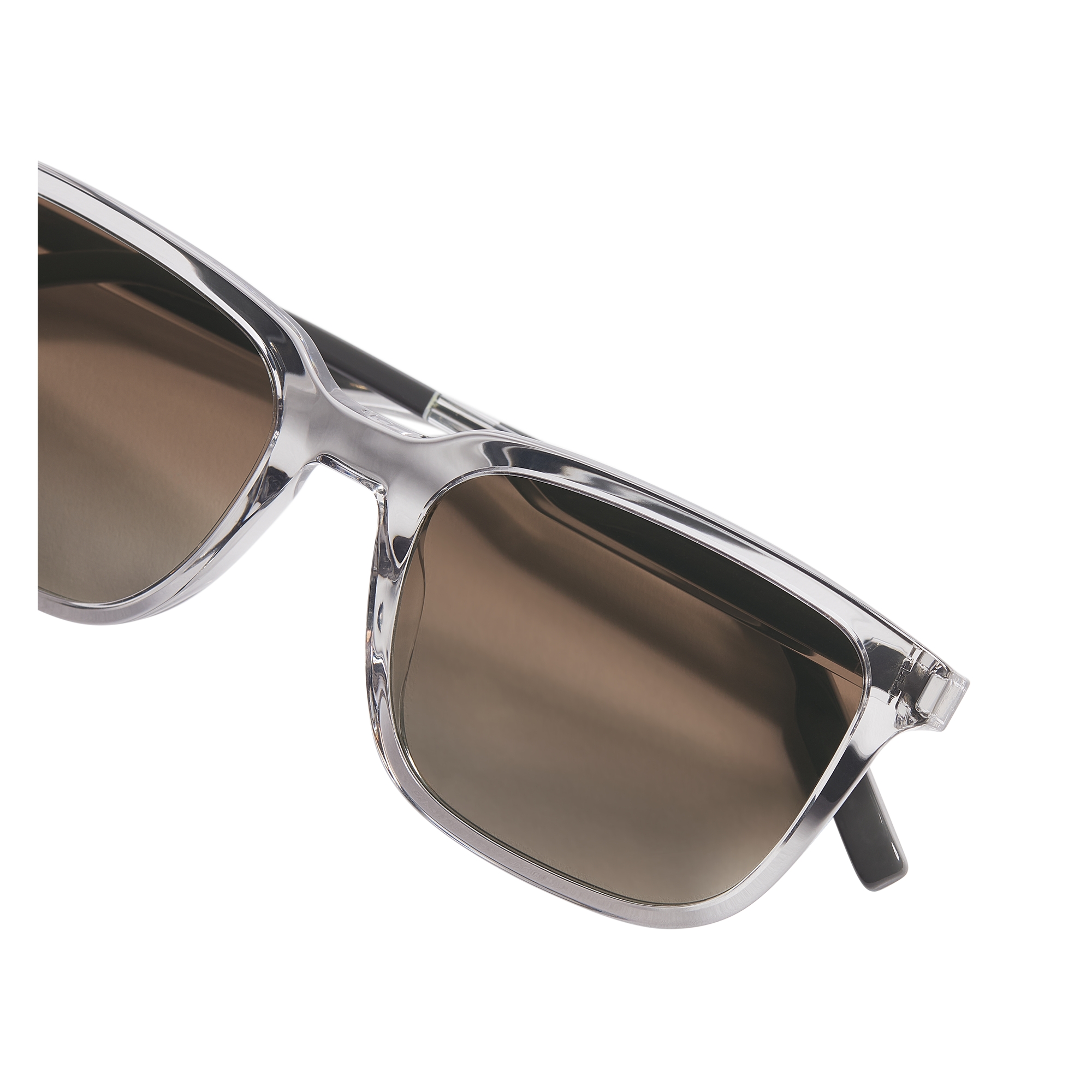 DiorTag SU Transparent Light Gray Rectangular Sunglasses | DIOR