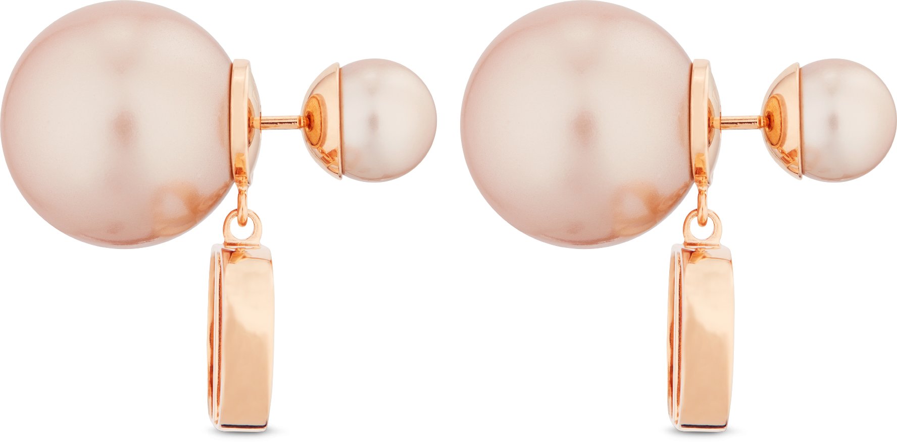 Dior Tribales Earrings Pink-Finish Metal and Pink Resin Pearls | DIOR