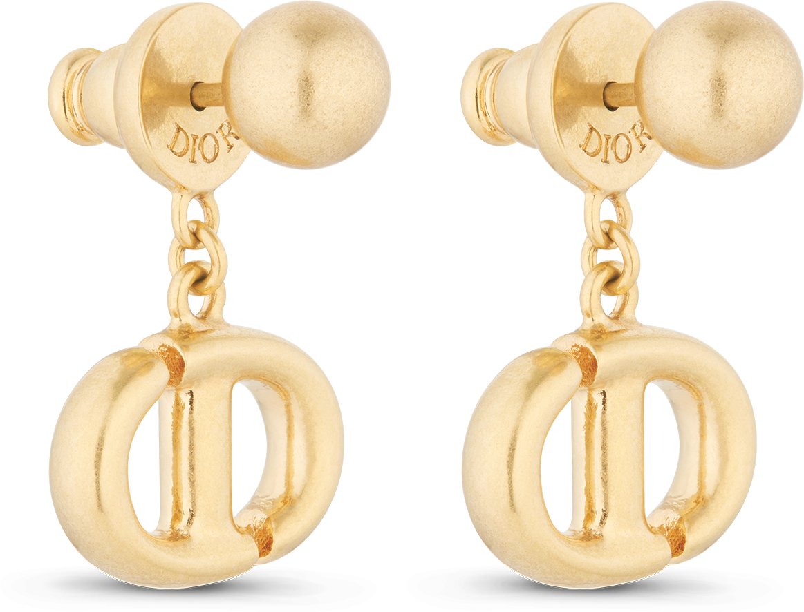 CD Navy Earrings Gold-finish metal | DIOR