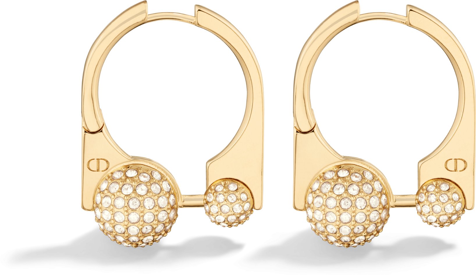 Medium Dior Tribales New Look Earrings Gold-Finish Metal and Silver ...