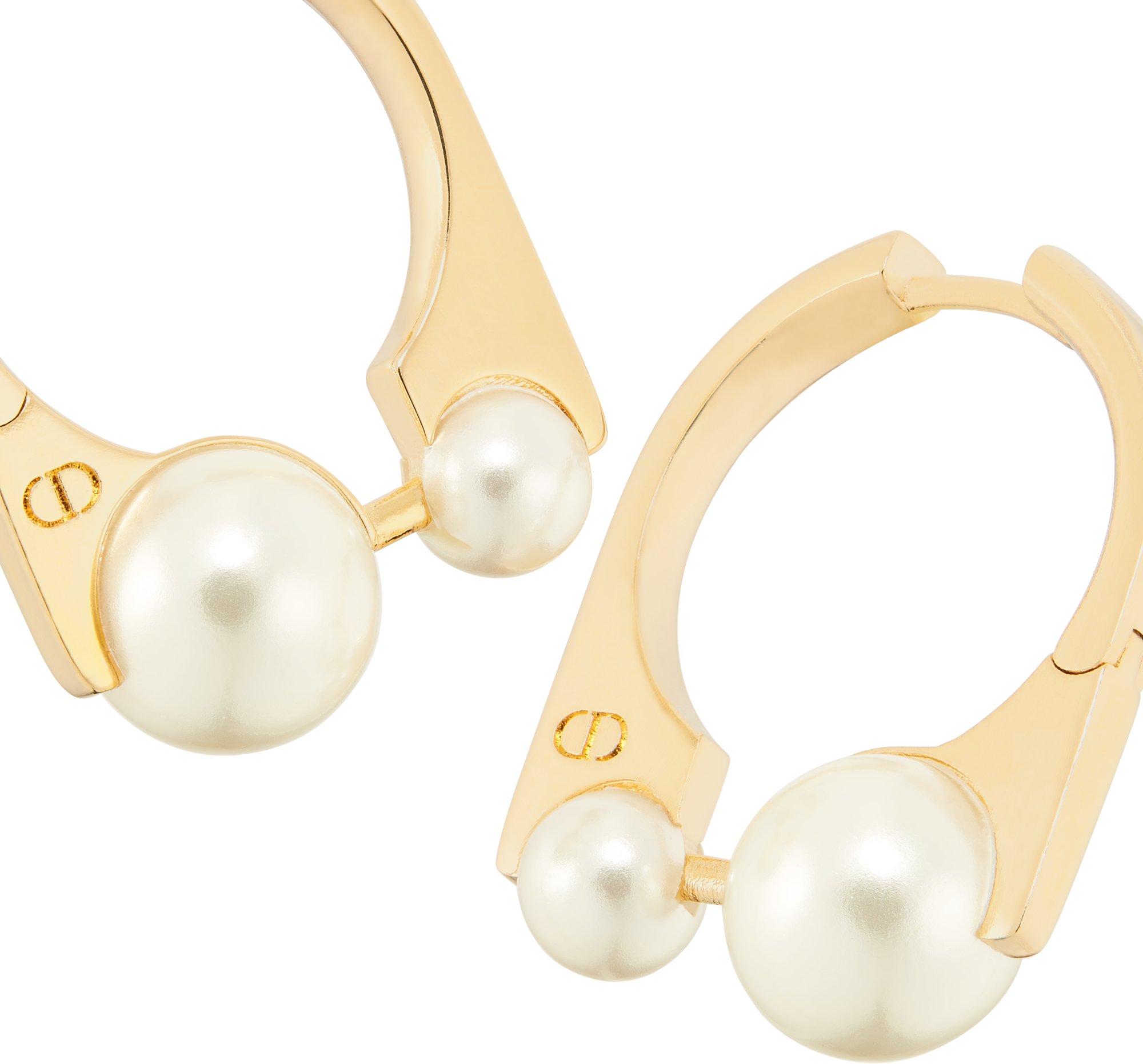 Boucles Doreilles Small Dior Tribales New Look Métal Finition Dorée Et