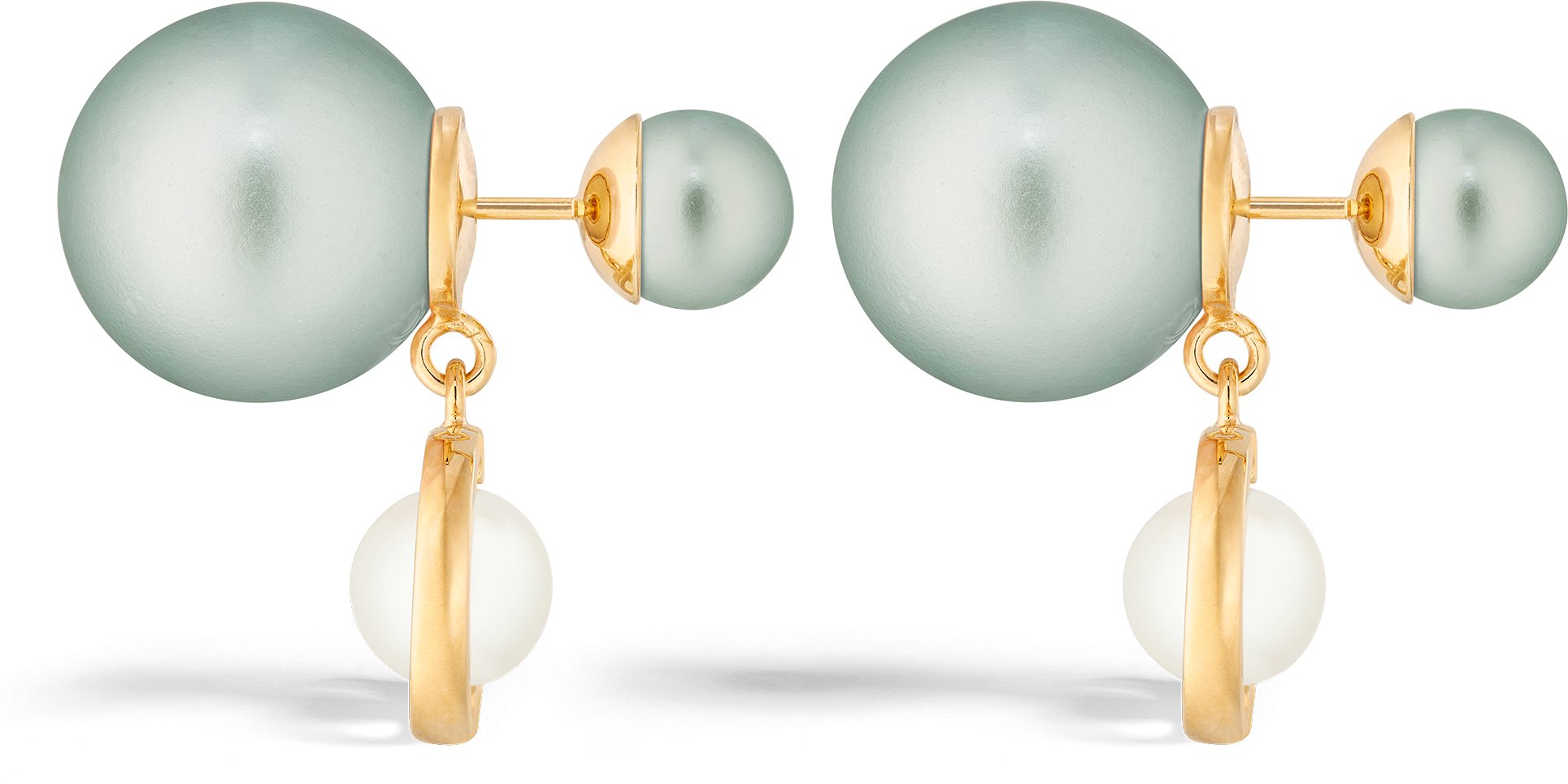 Dior Tribales-oorbellen Metaal met goudkleurige afwerking met ...