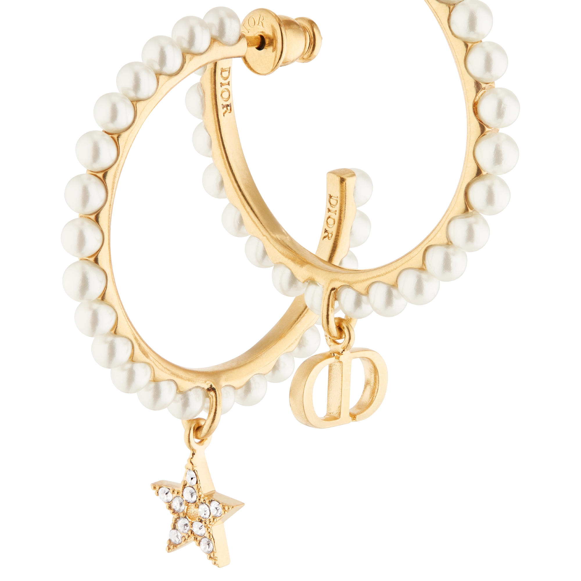 DIOR | Petit CD ピアス メタル・レジンパール・クリスタル