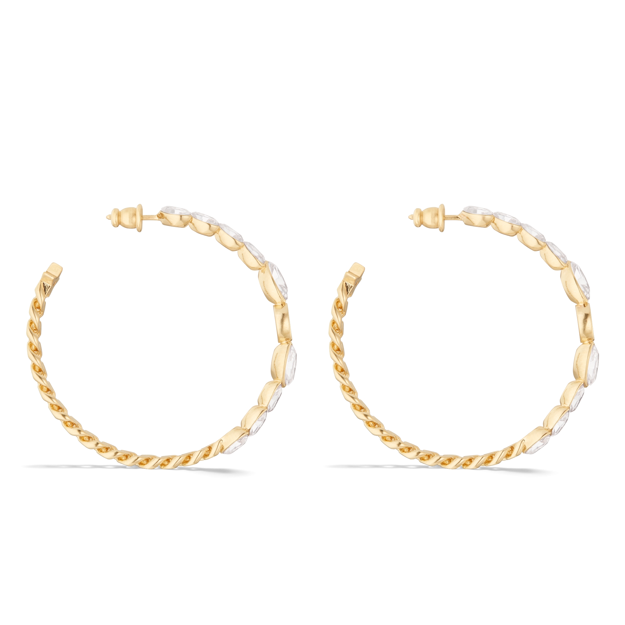 Orecchini a cerchio 30 Montaigne Prestige Metallo con finitura color ...