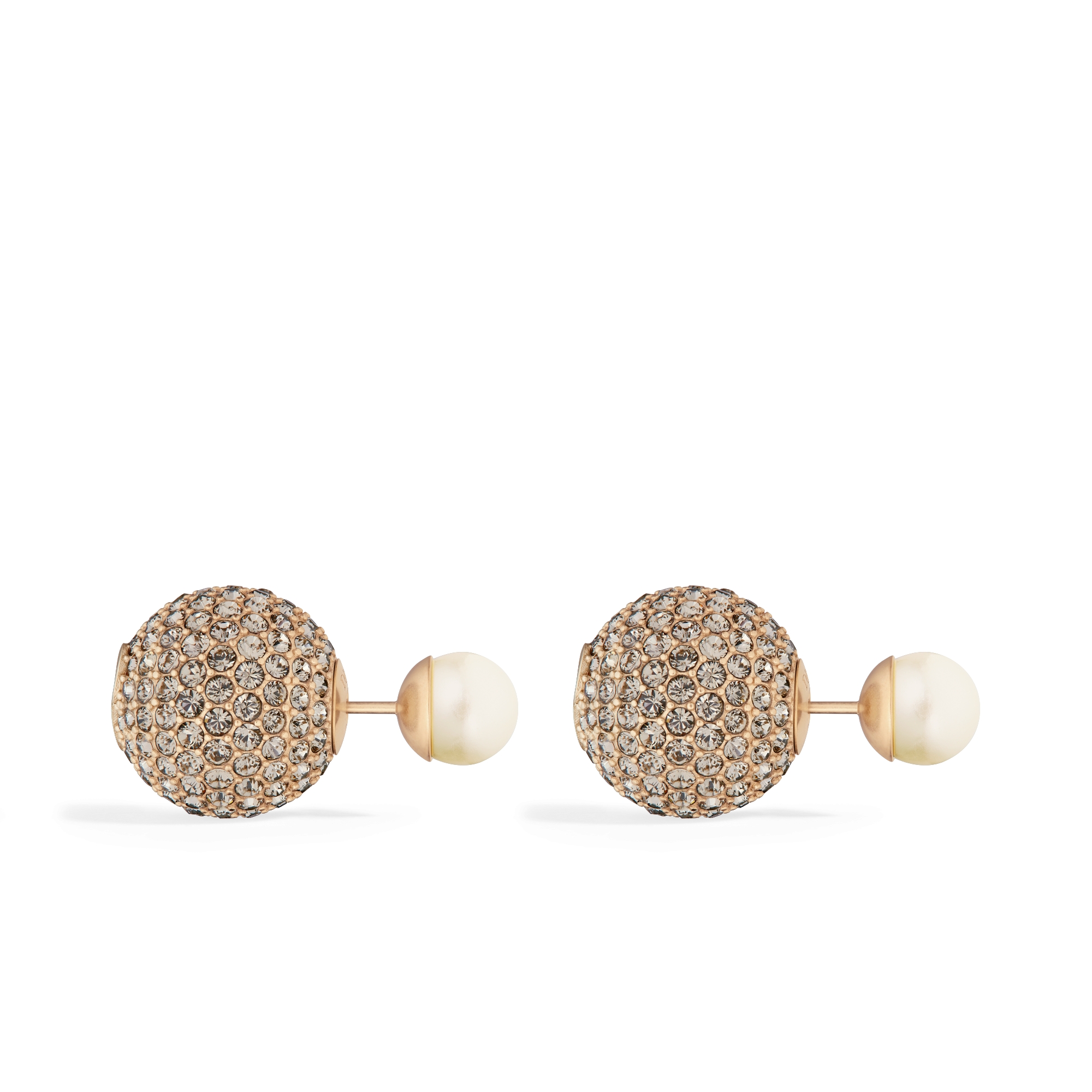 Dior Tribales Earrings Matte Gold-Finish Metal with White Resin Pearls ...
