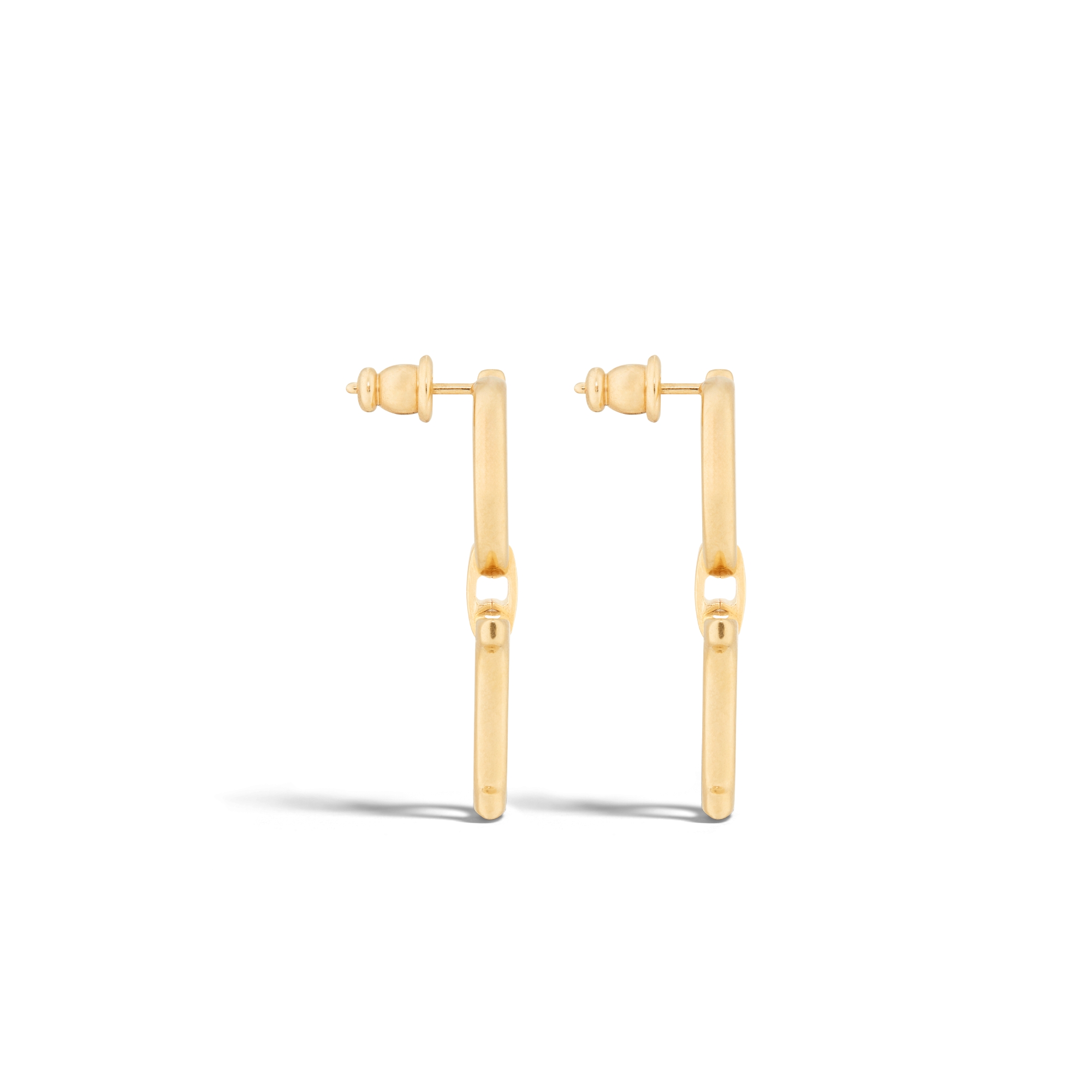 Saddle Earrings Gold-Finish Metal | DIOR
