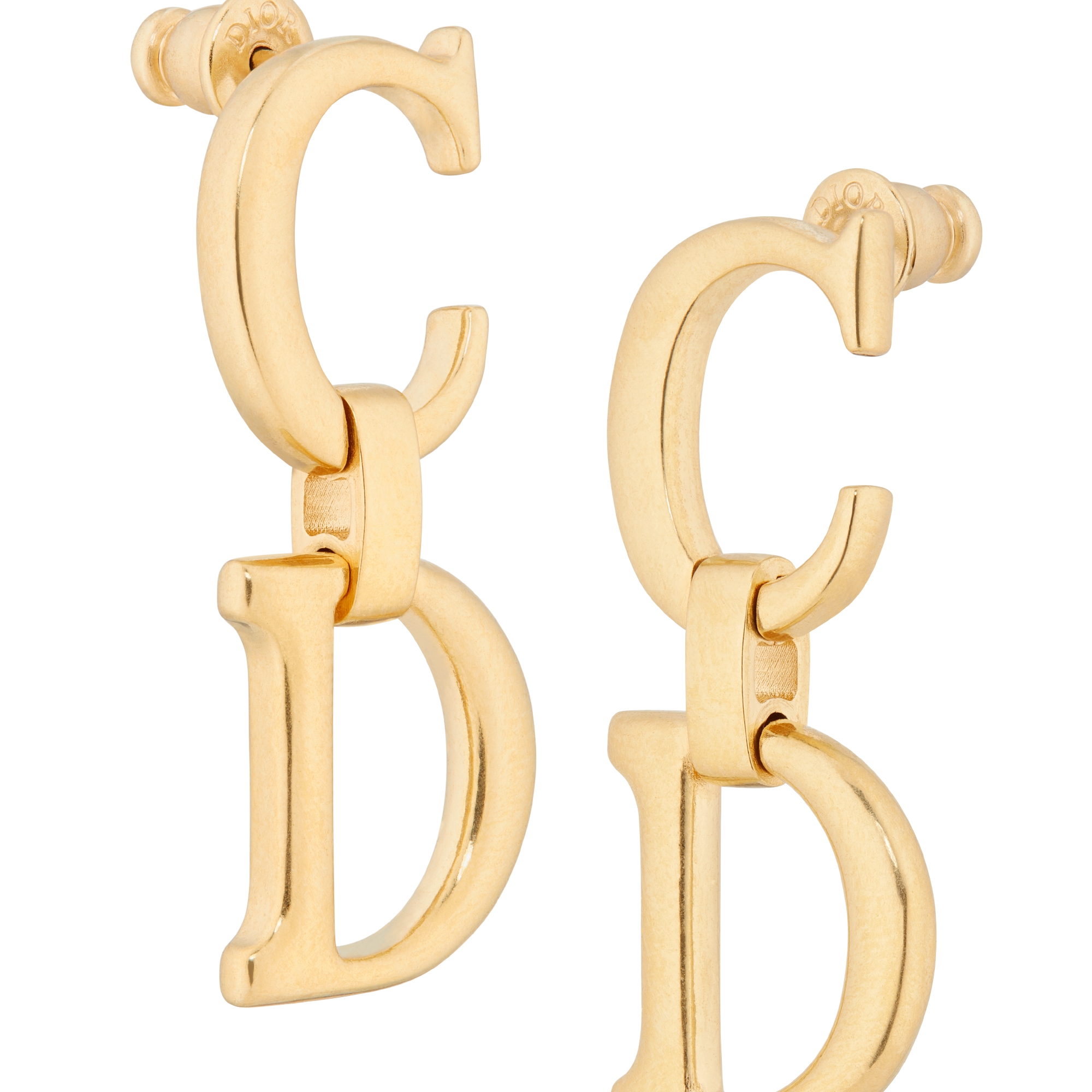 Saddle Earrings Gold-Finish Metal | DIOR