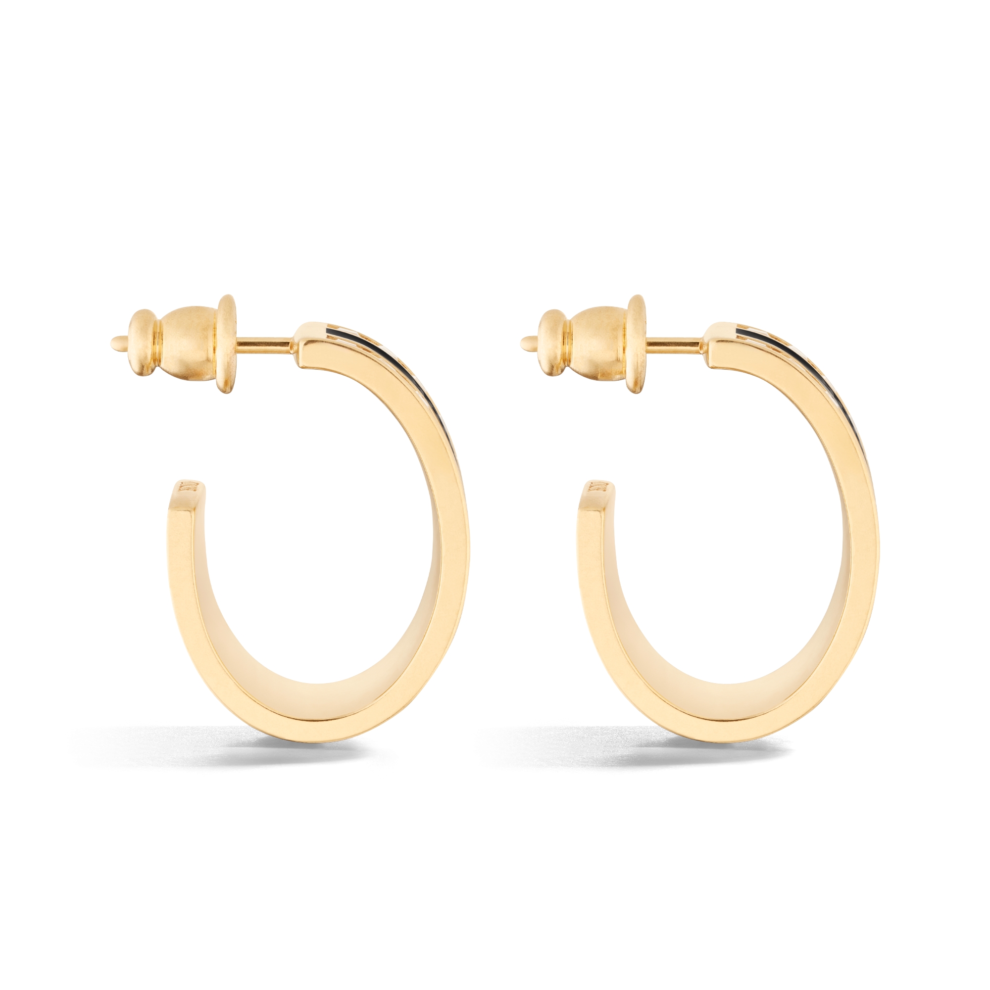 Dior Night Code Hoop Earrings Gold-Finish Metal, White Crystals and ...