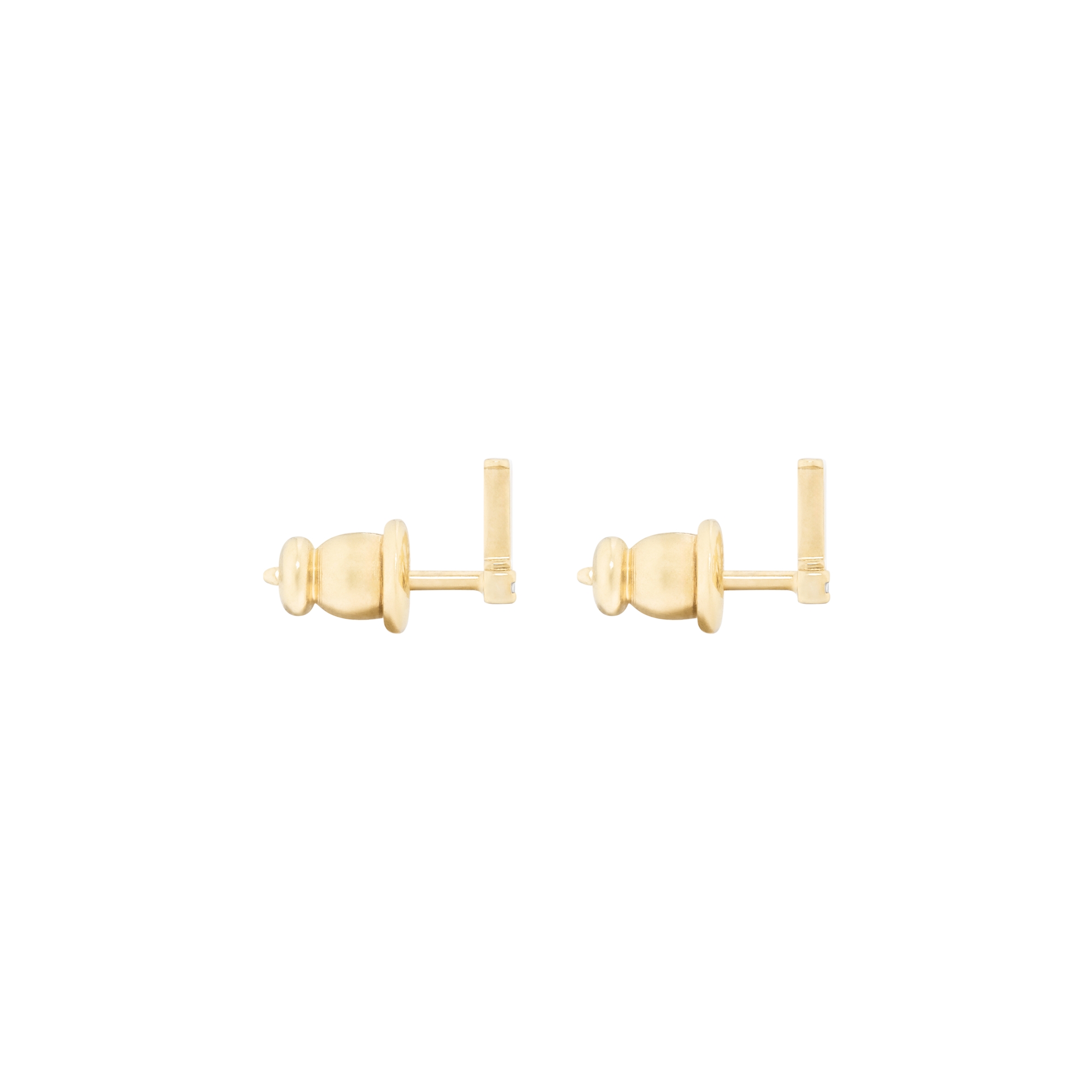 Dio(r)evolution Stud Earrings Gold-Finish Metal and Silver-Tone ...
