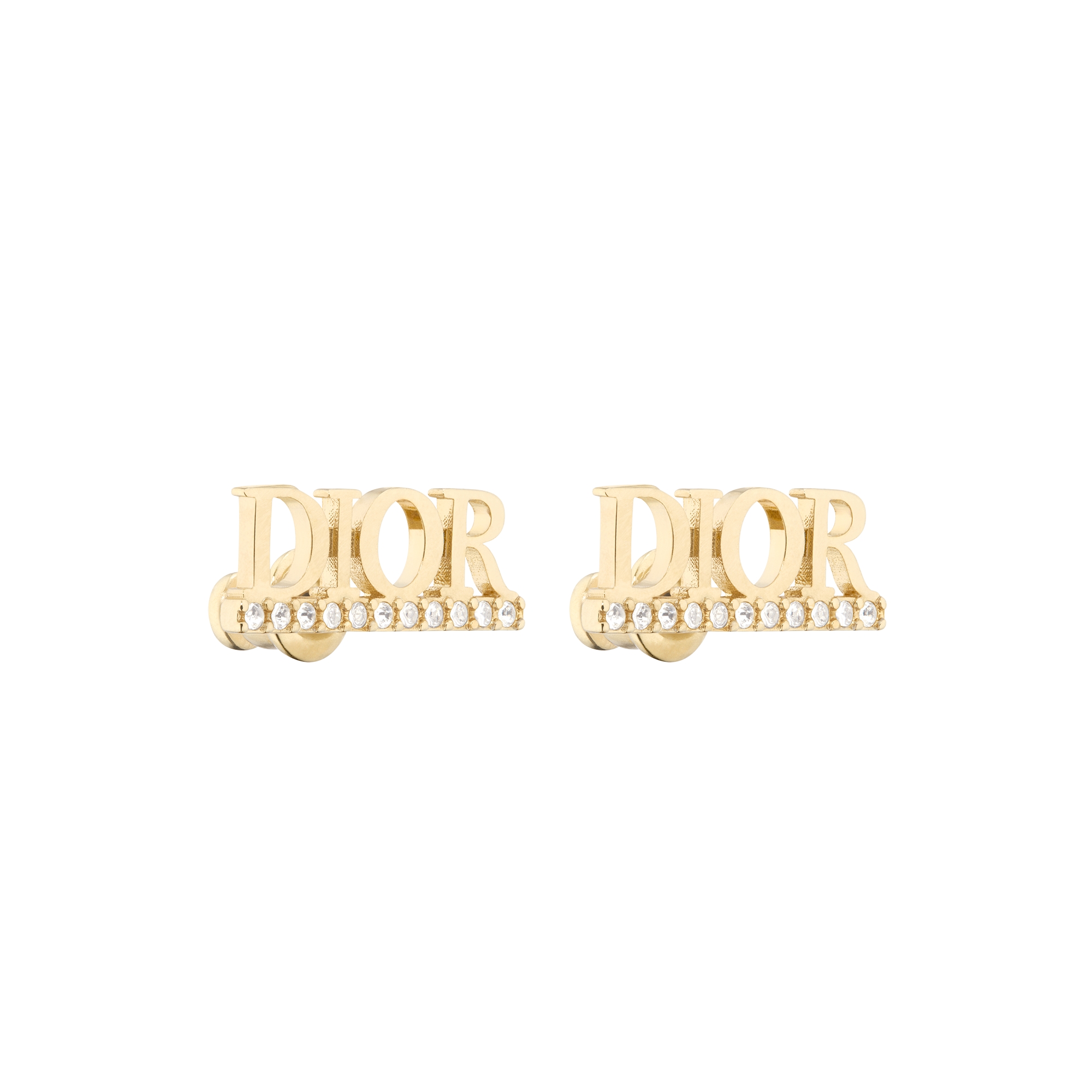 Dio(r)evolution Stud Earrings Gold-Finish Metal and Silver-Tone ...