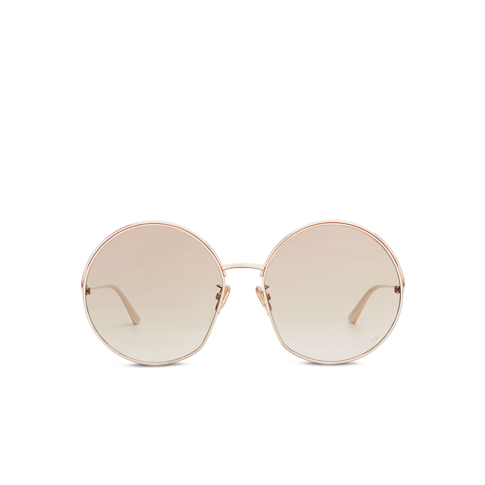 EverDior RU Light Beige Shaded Round Sunglasses | DIOR