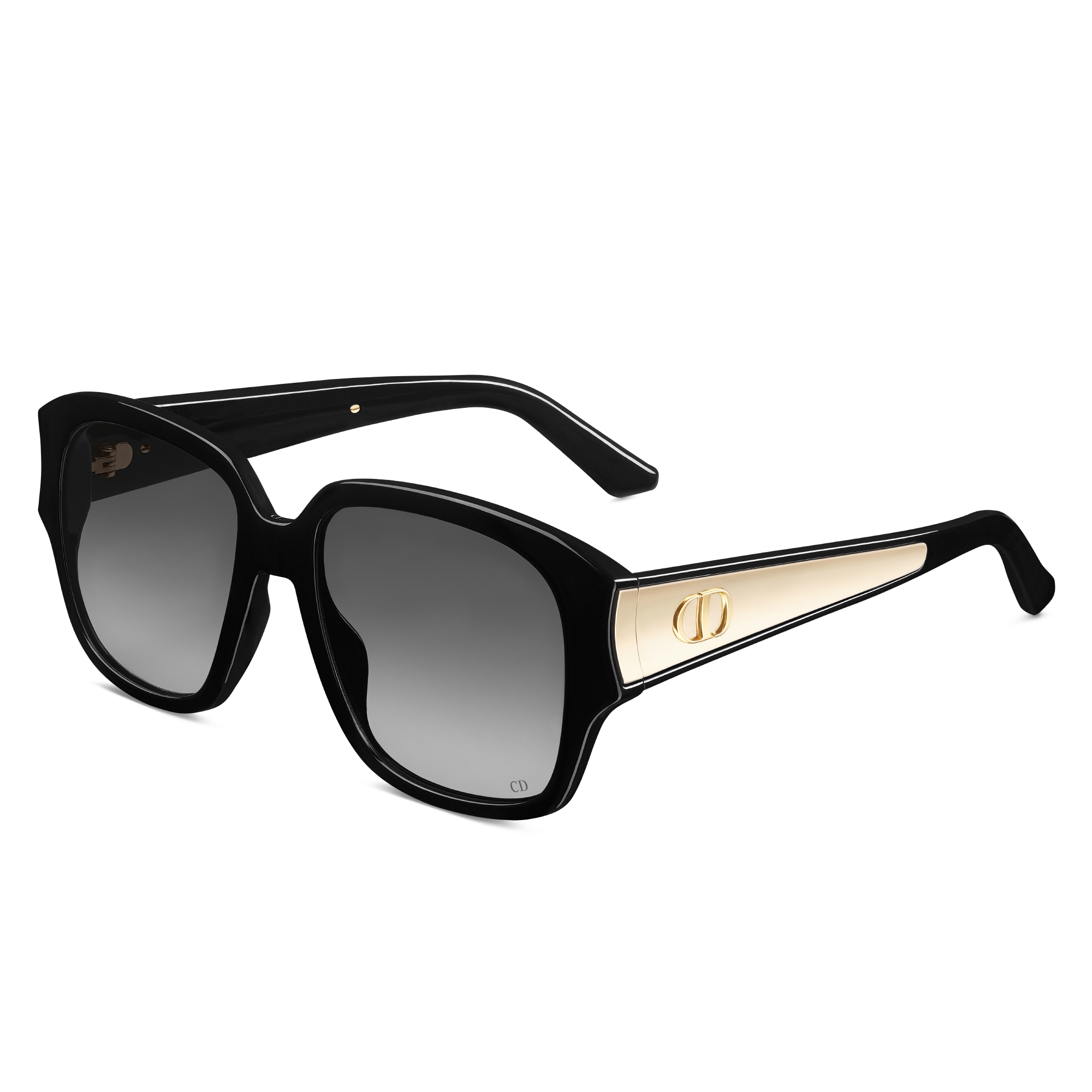 DiorGlow S2I Lunettes de soleil carrées noires | DIOR