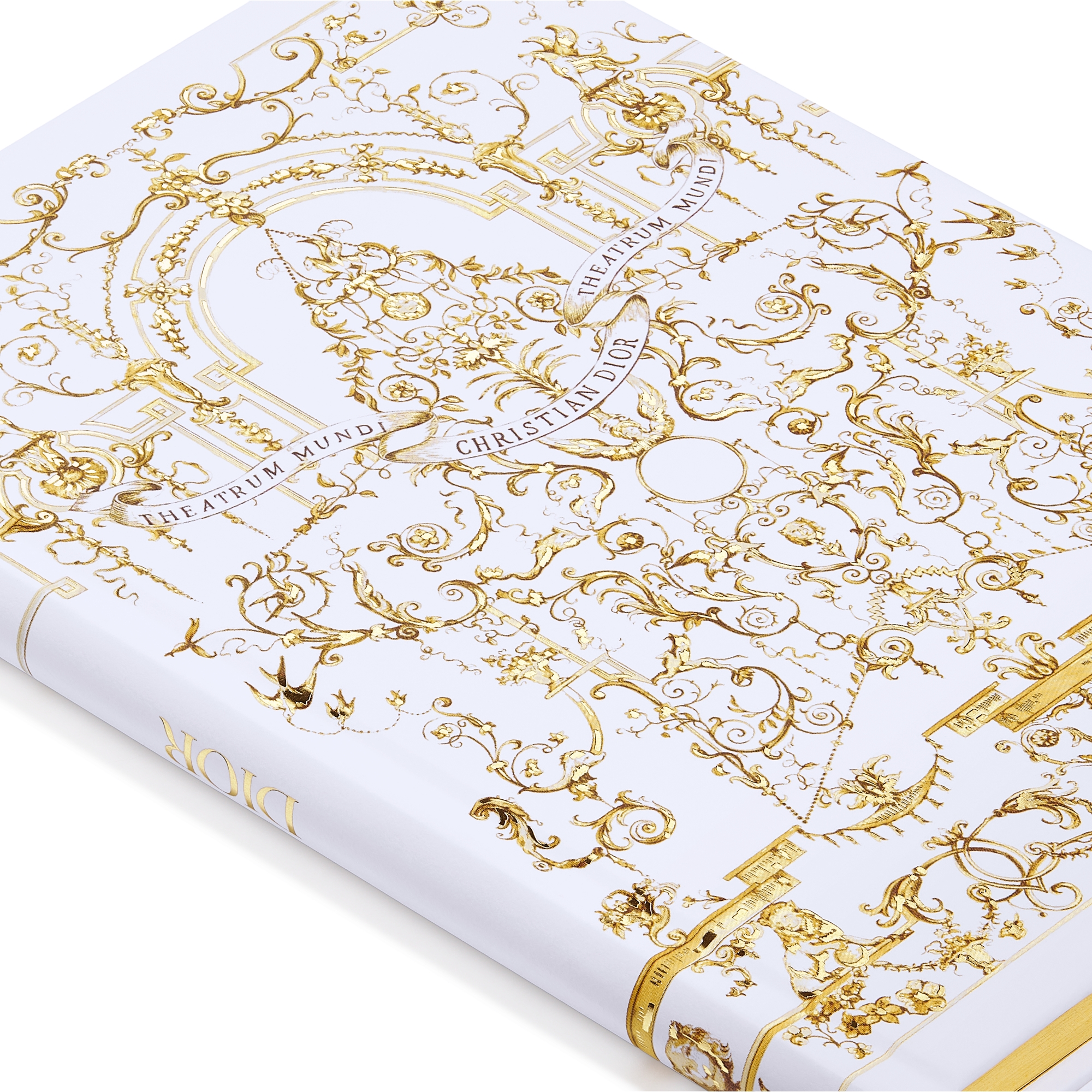 Notebook White Cover with Gold-Tone Dioresque Stella Motif | DIOR