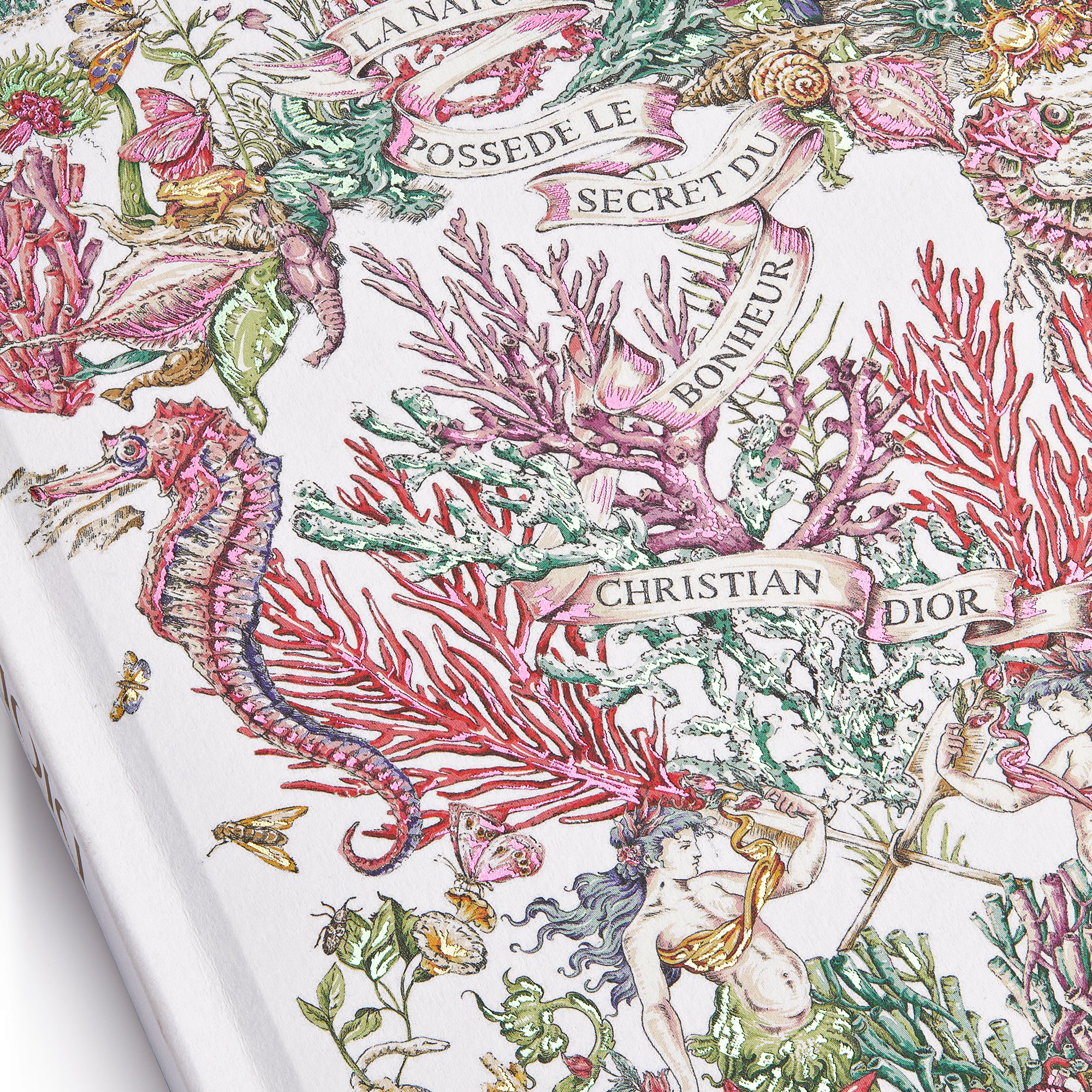 Notebook White Cover with Multicolor Dior Cabinet de la Mer Motif | DIOR