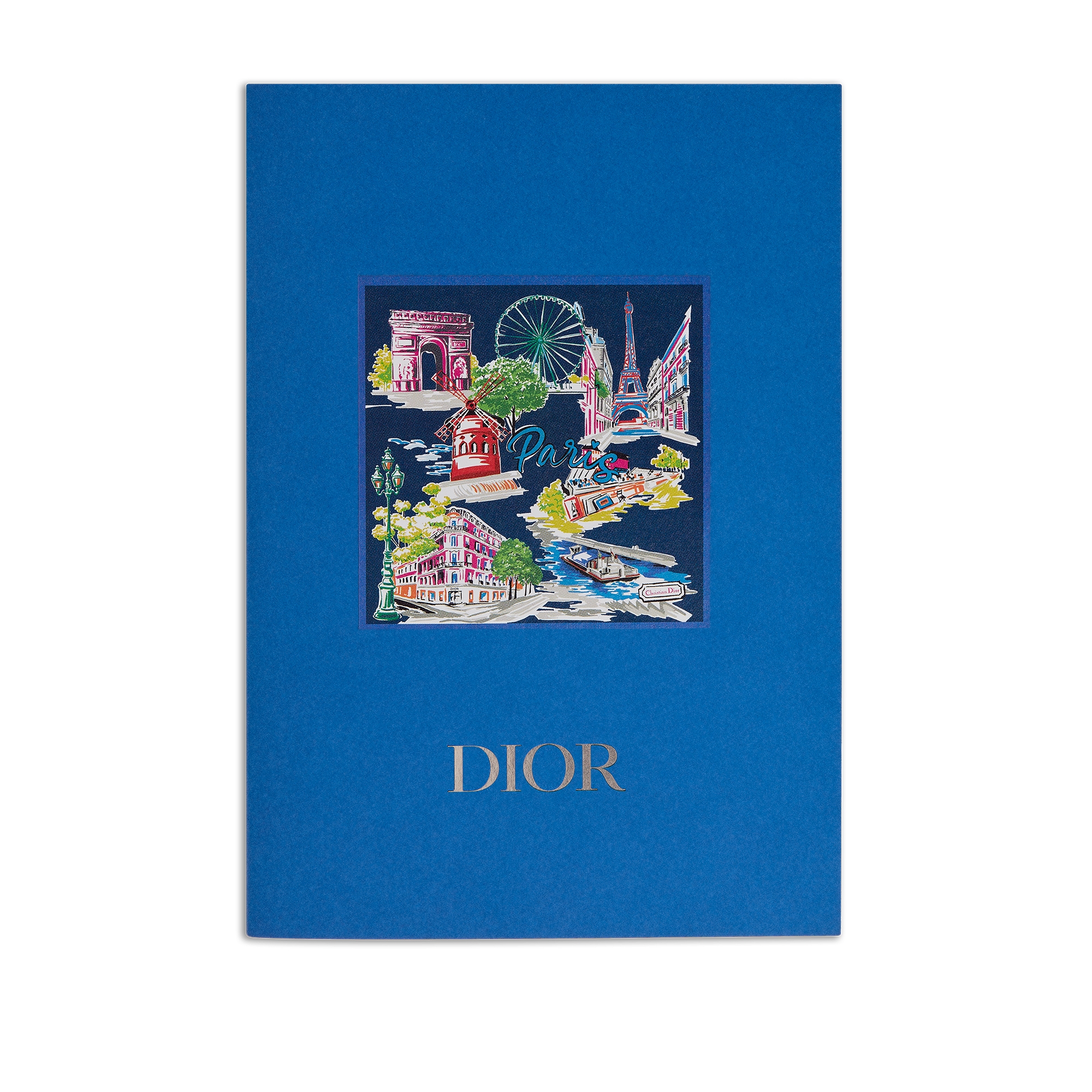 Set of Four Notebooks Blue and Green Soft Covers with Multicolor ...