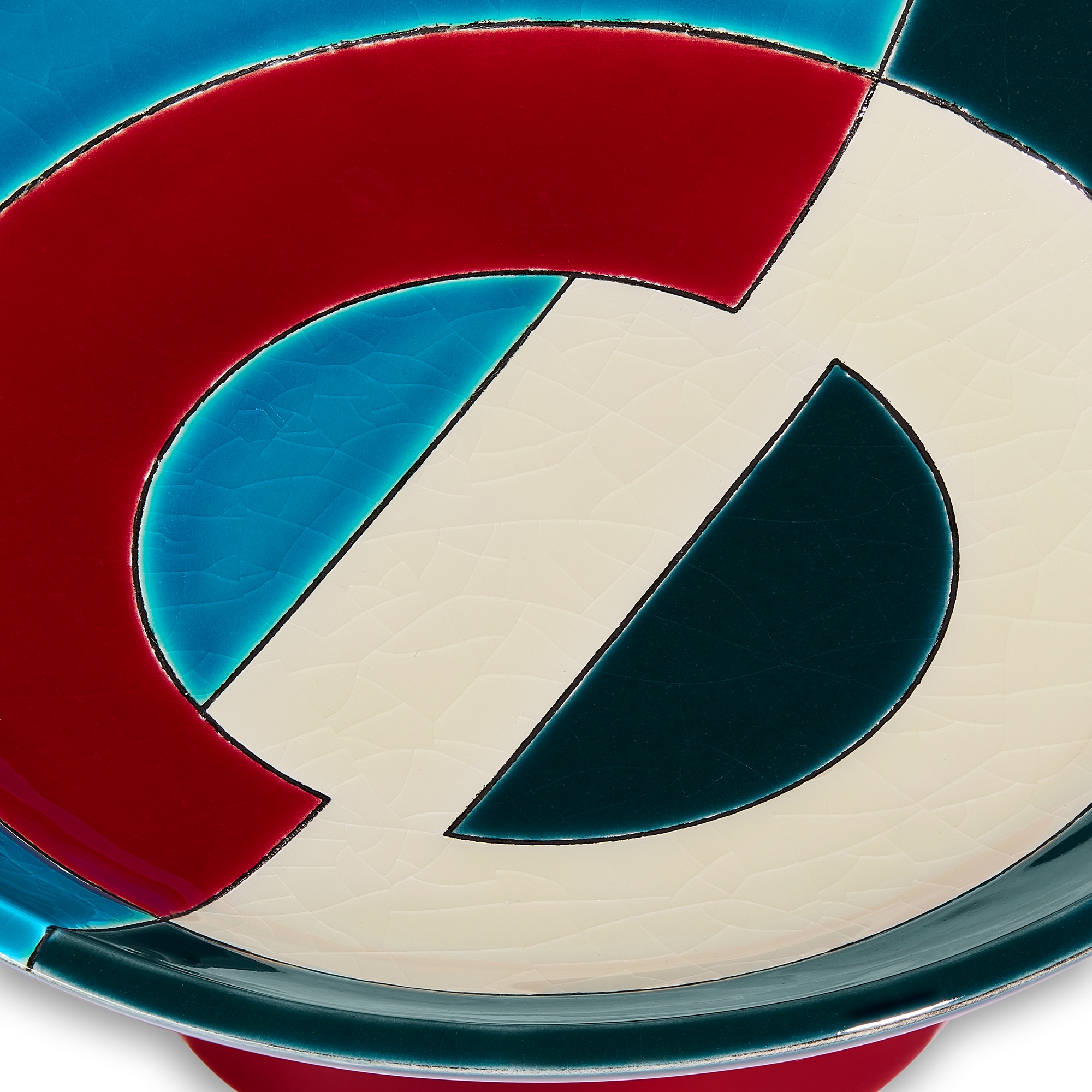 Trinket Tray Manufacture des Émaux de Longwy for Dior — Red and Green ...