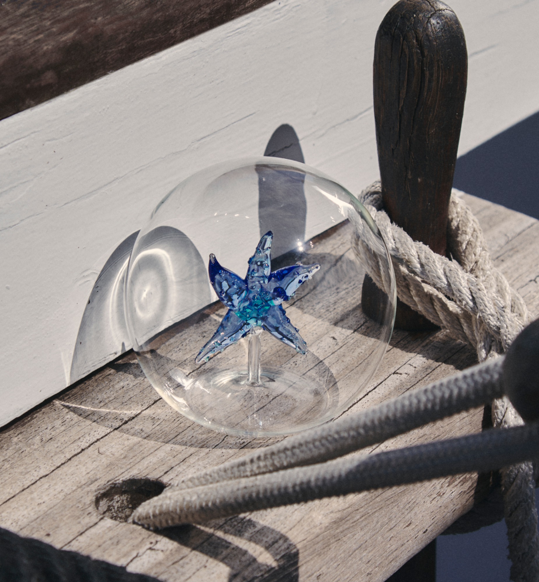 Decorative Glass Ball La Vague, Blue | DIOR