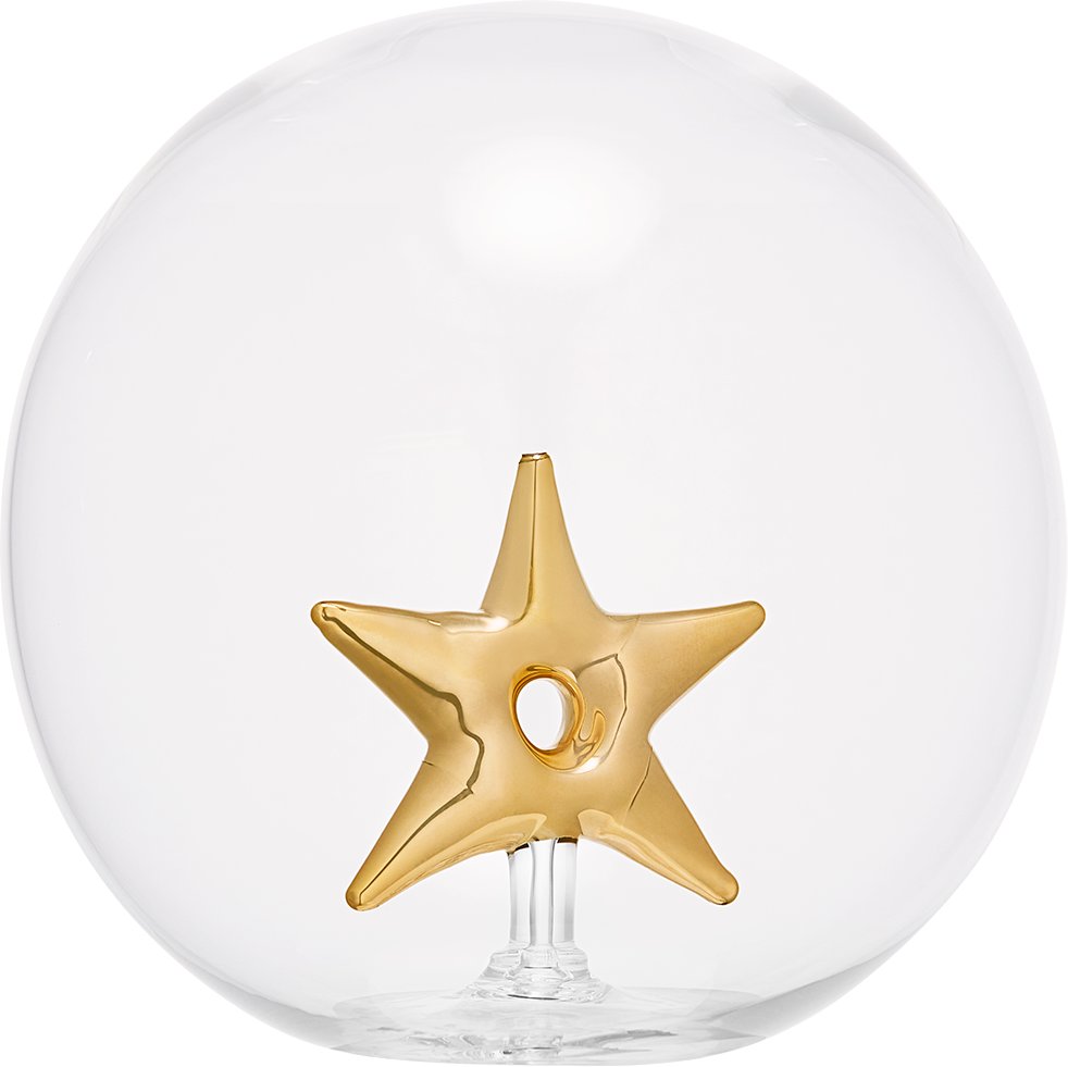 Decorative Glass Ball White and Gold-Tone 'Mythological Star' | DIOR