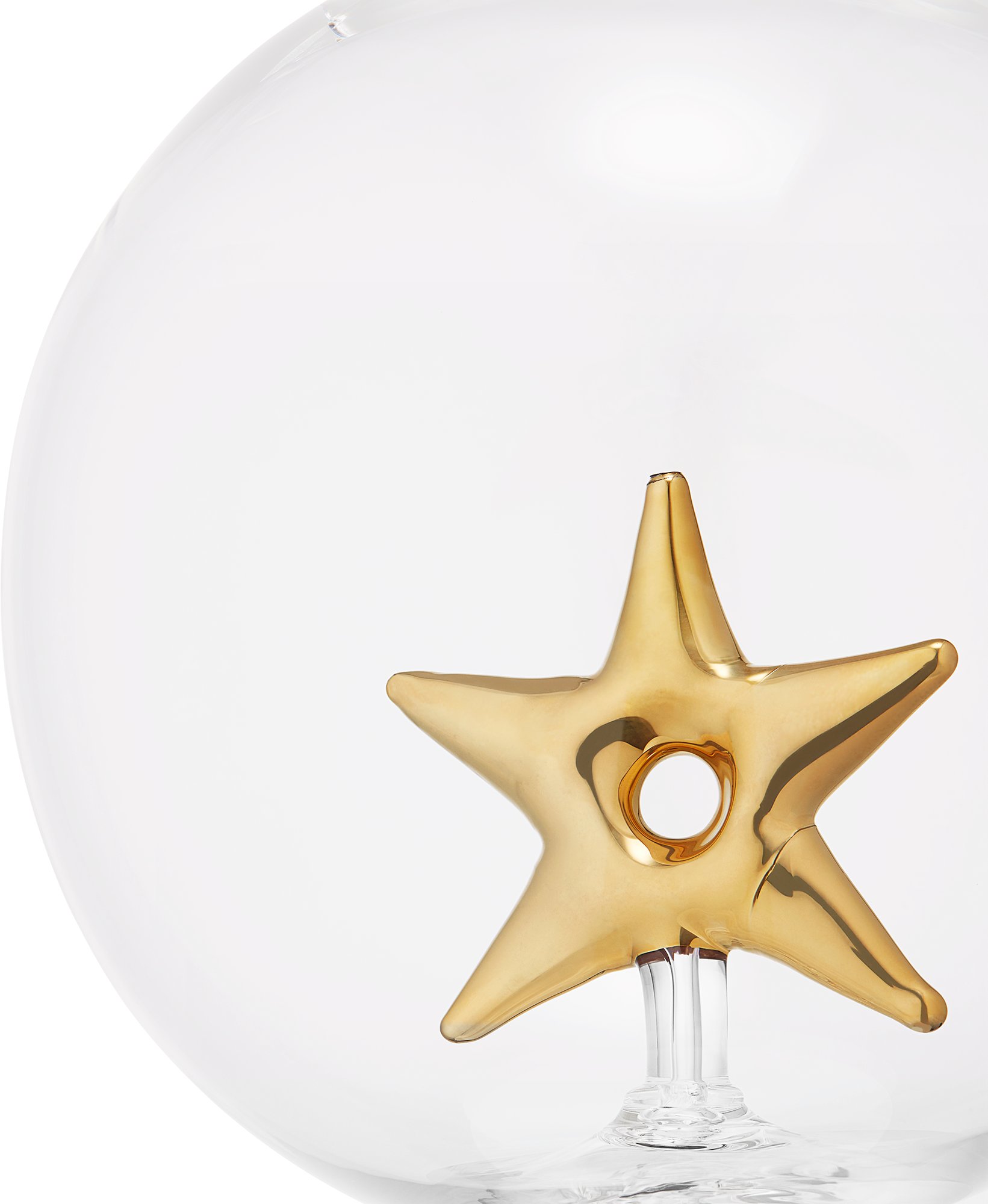 Decorative Glass Ball White and Gold-Tone 'Mythological Star' | DIOR