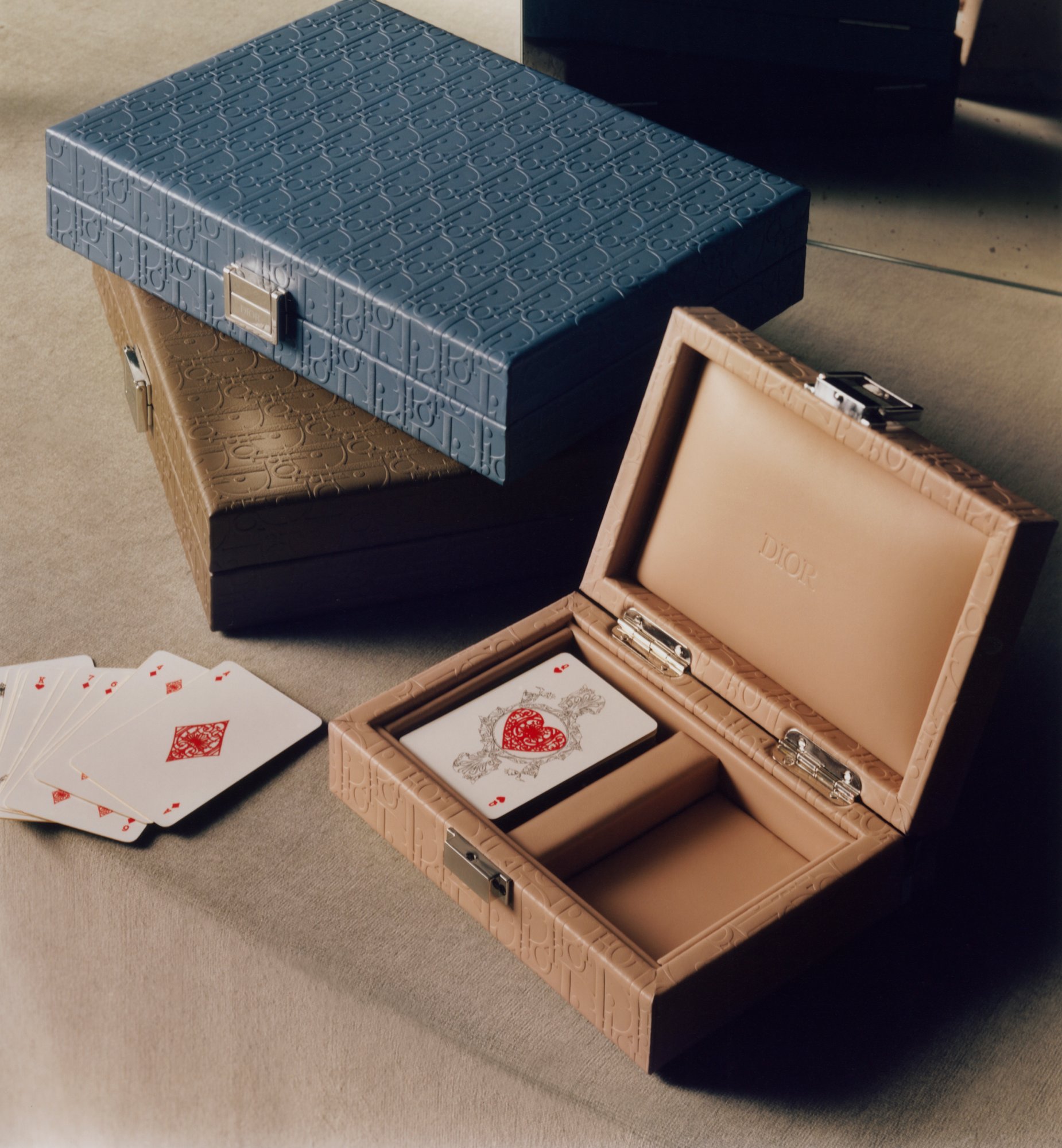 Playing Cards Case Powder Pink Dior Oblique | DIOR