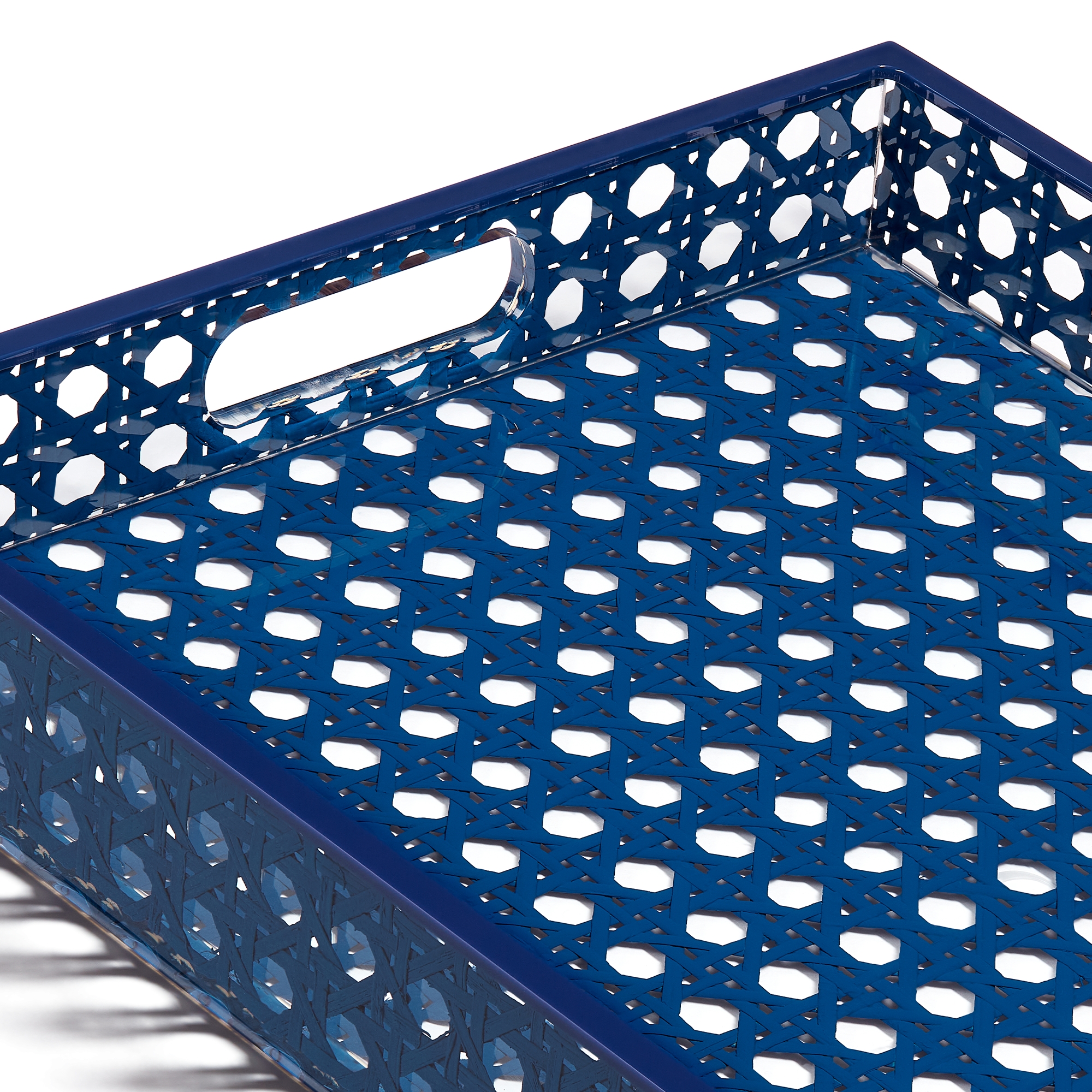 Tray Blue Cannage Provence Resin and Rattan | DIOR